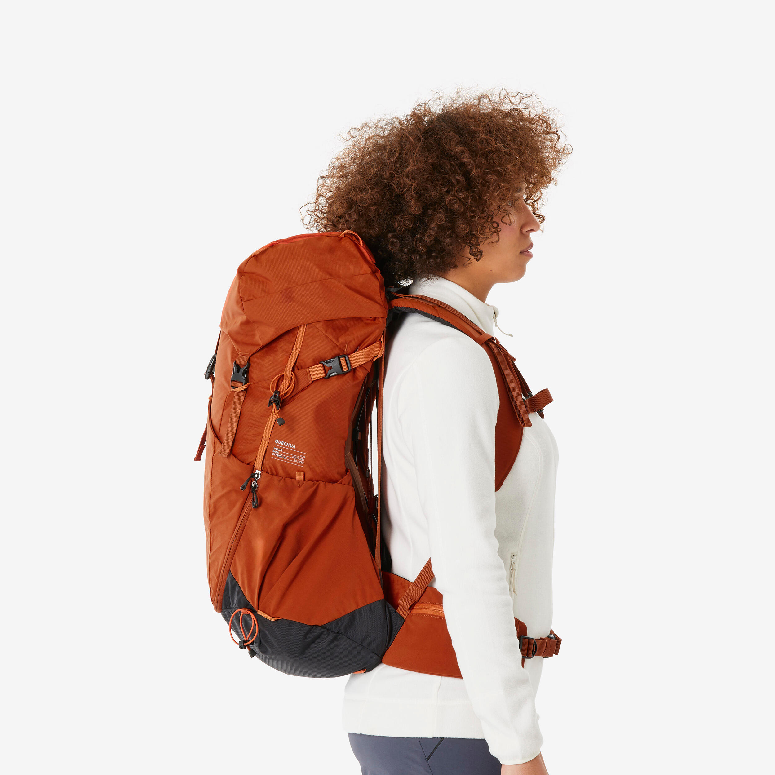 Hiking Backpack 38 L, MH 500 - Copper brown - Quechua - Decathlon