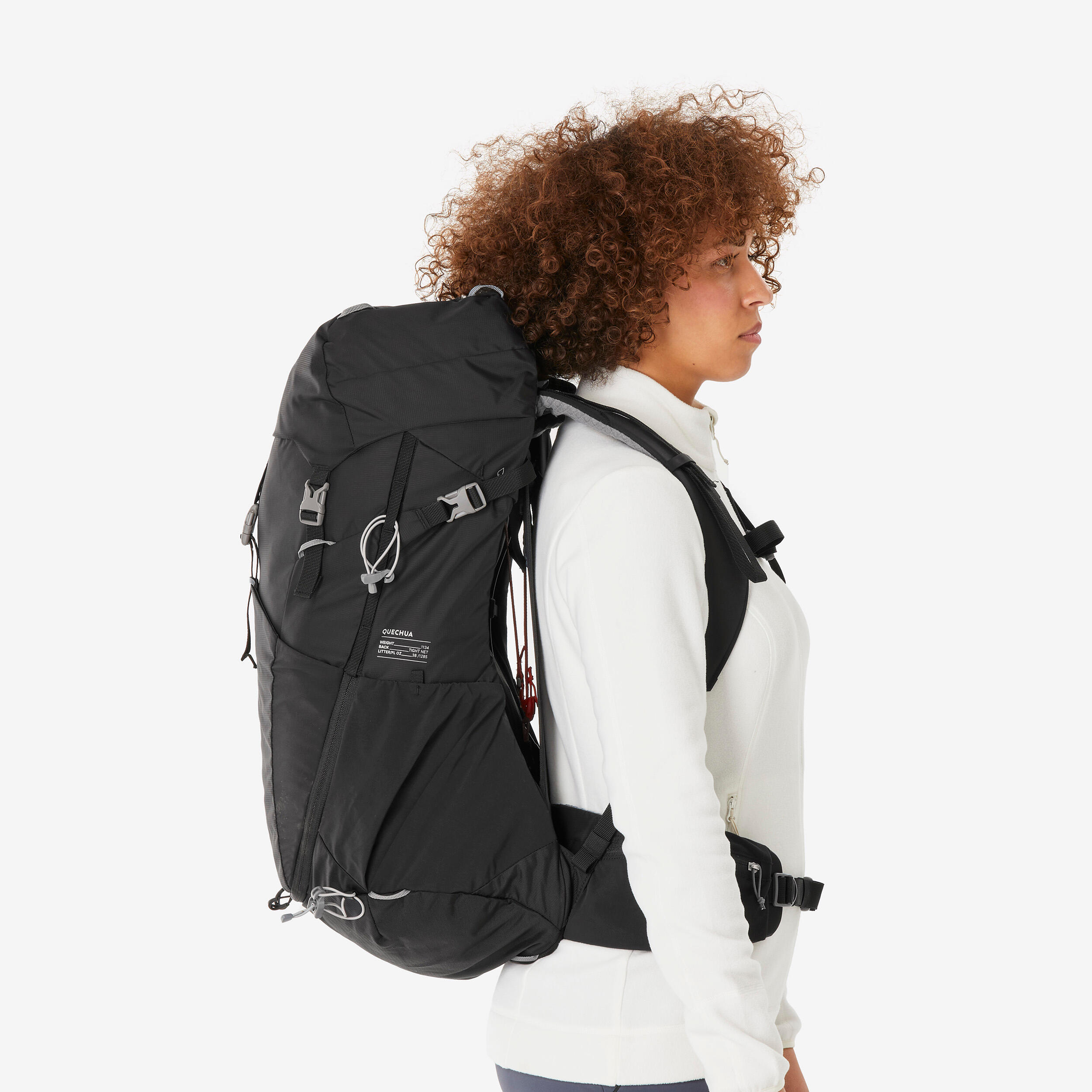 Morral de senderismo montaña 38L - MH500 negro - Decathlon