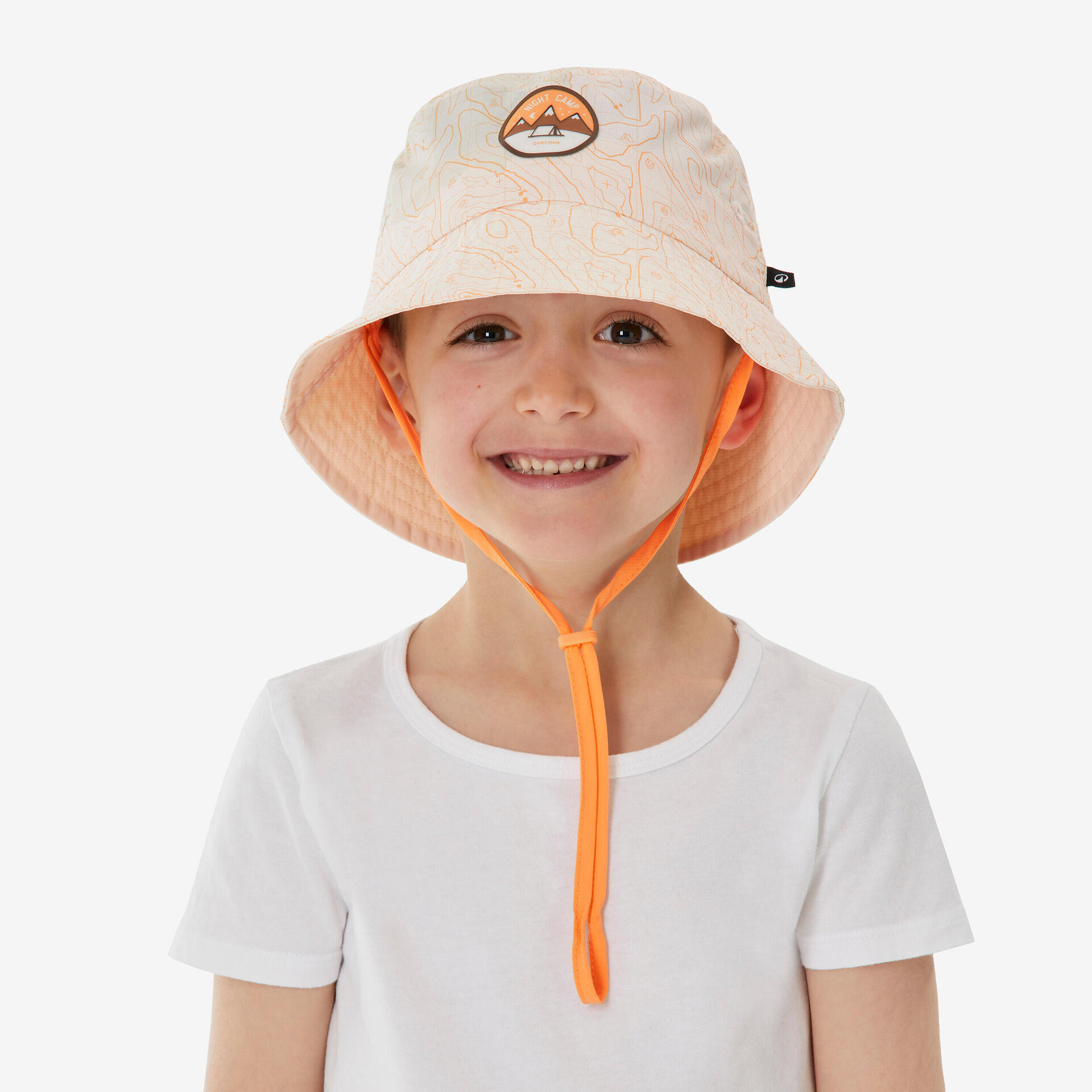 Kids’ hiking hat, MH500 beige