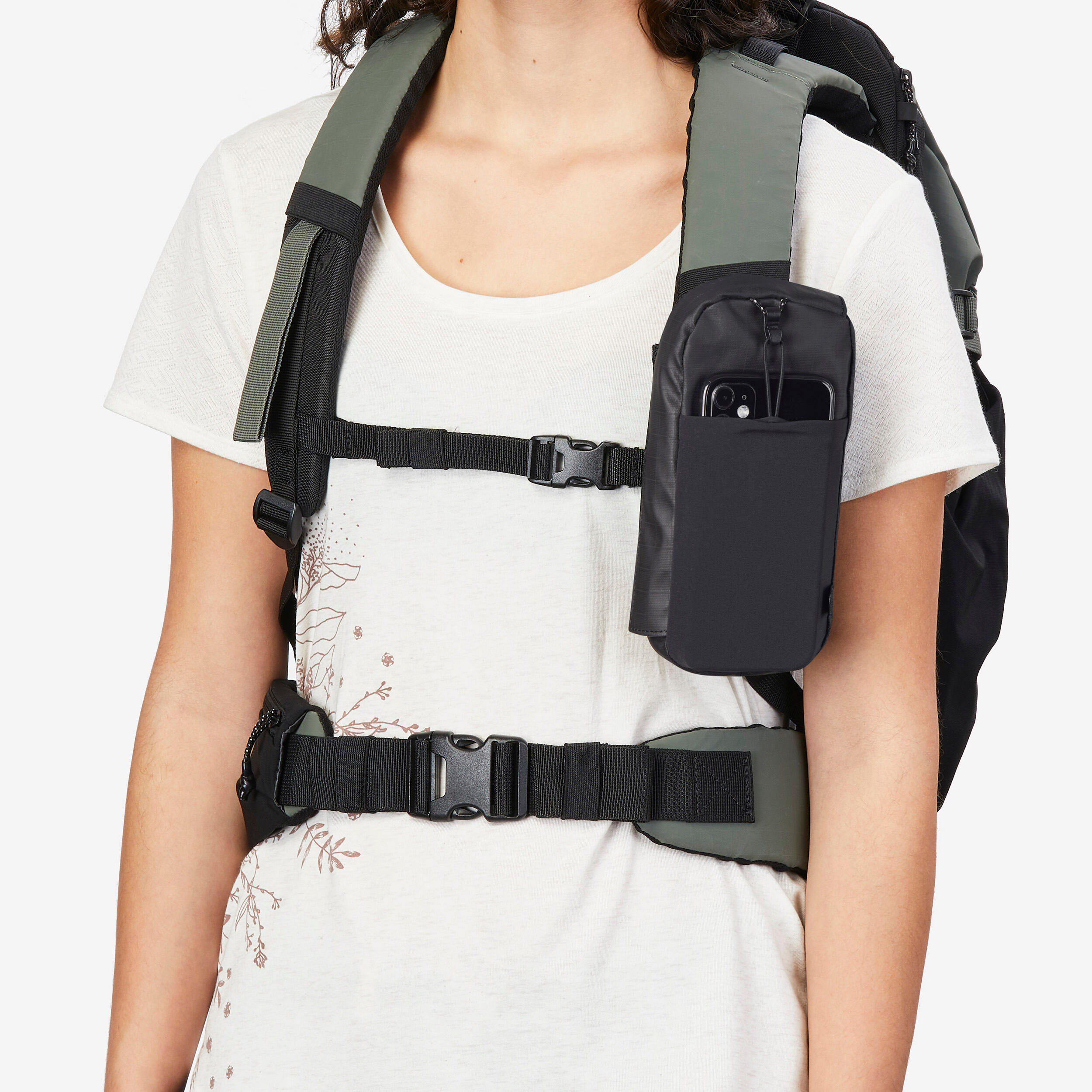 Detachable and waterproof backpack bag, Travel 500 - Black FORCLAZ ...