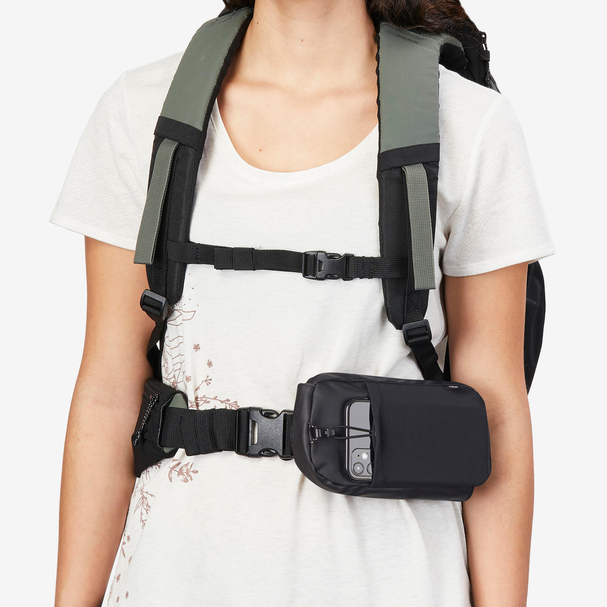 Detachable and waterproof backpack bag, Travel 500 - Black FORCLAZ ...