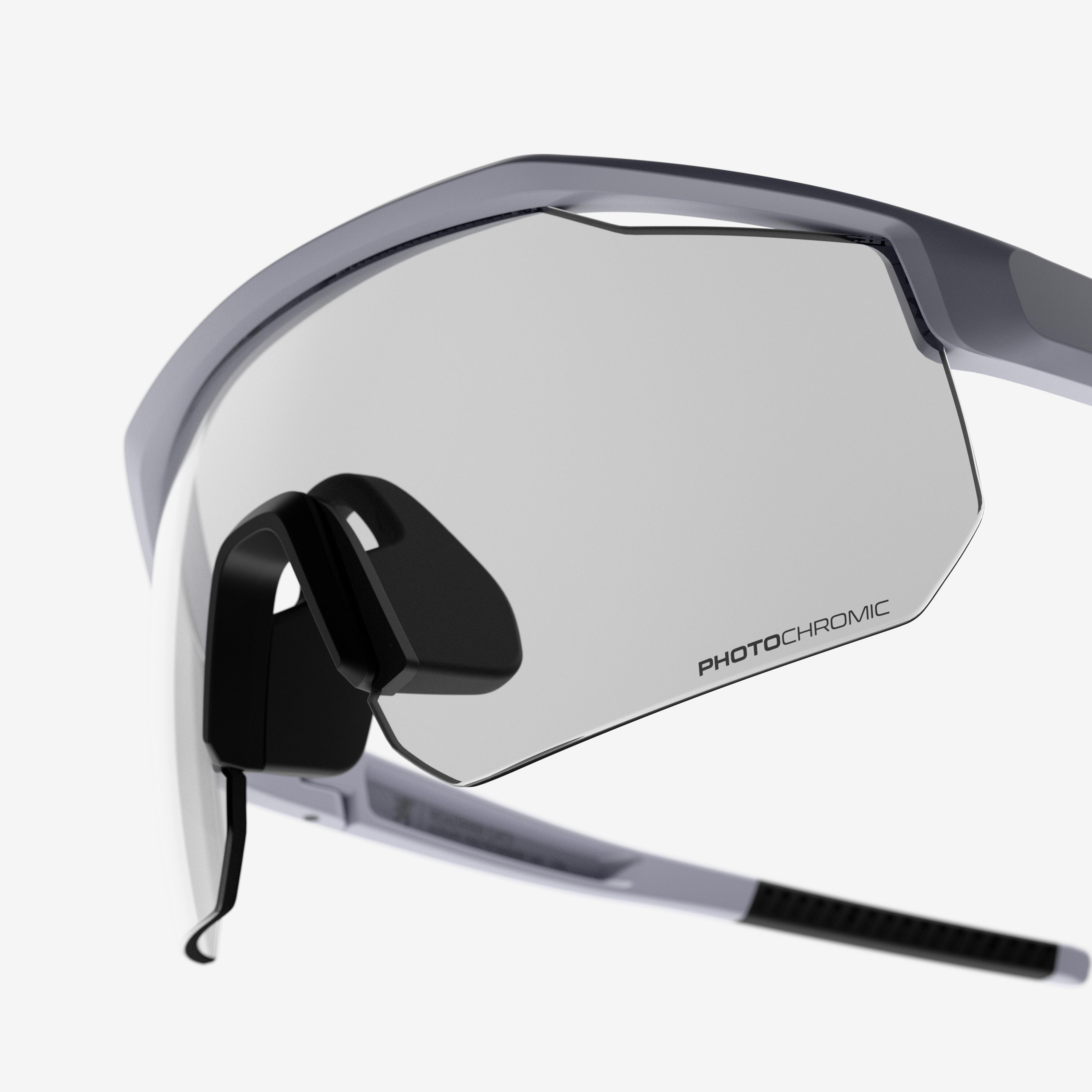 Cyklistické okuliare Perf 500 Light fotochromatické modré - Decathlon