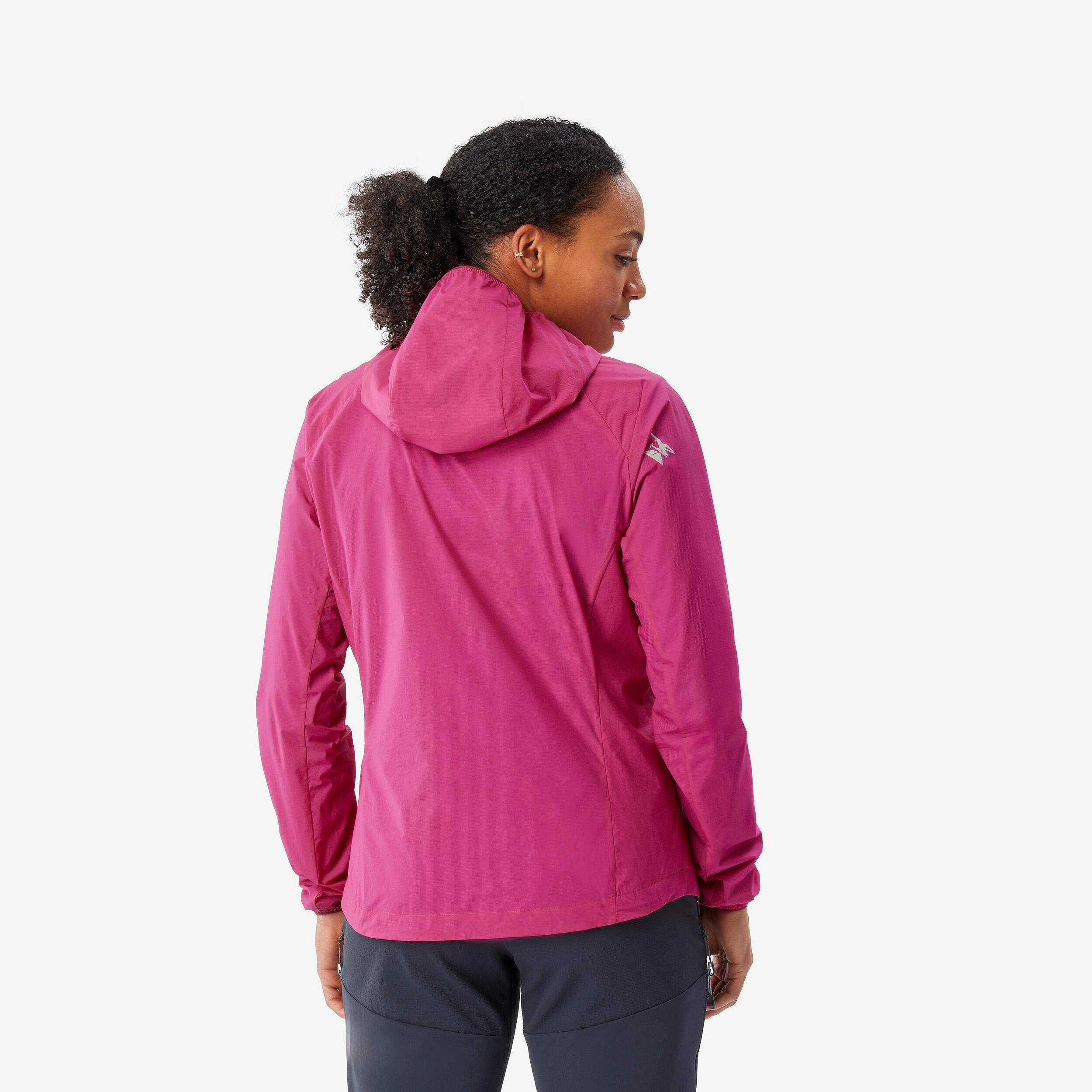 Casaco Corta-vento de Alpinismo Mulher - Rosa Fúcsia SIMOND | Decathlon