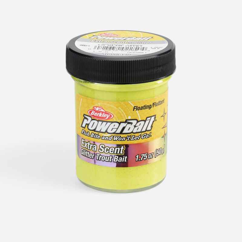 Trout paste powerbait for pond trout fishing sunshine yellow glitter ...