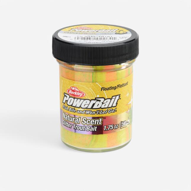Pâte a truite pêche POWERBAIT GARLIC RAINBOW GLITTER BERKLEY | Decathlon