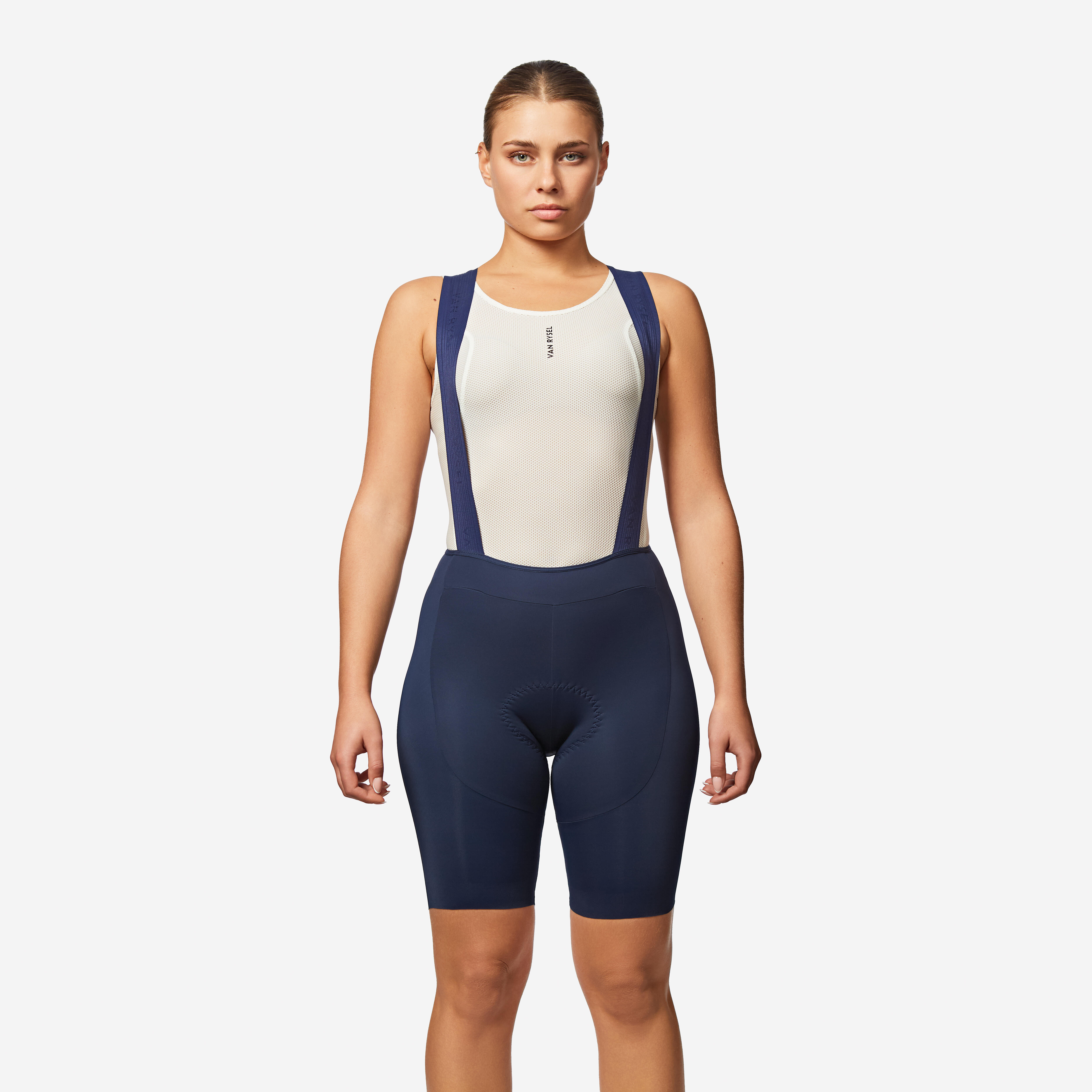 Cuissard de vélo route femme - Racer 3 bleu - Bleu Acier - Van rysel ...
