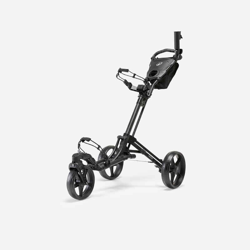 3-wheel golf trolley Inesis 900 360° black - Decathlon