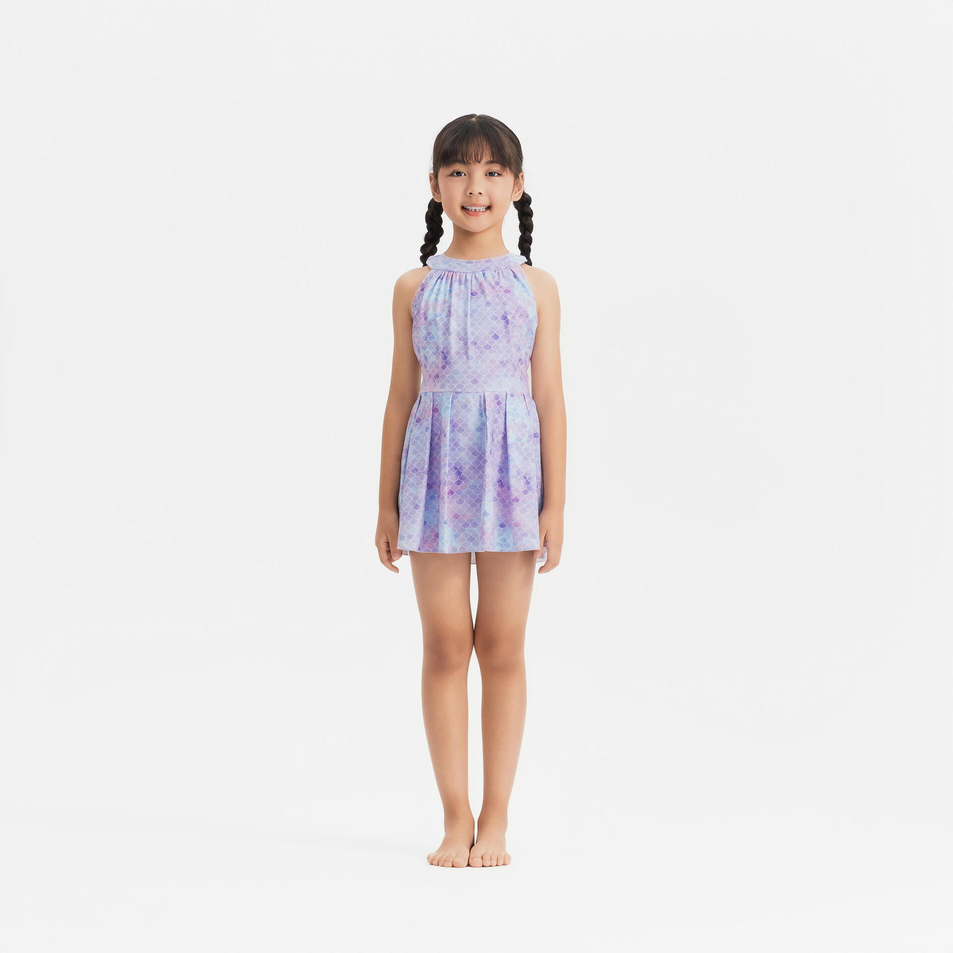 Girl's one piece skirt swimsuit - 1p mini amber MARMAID