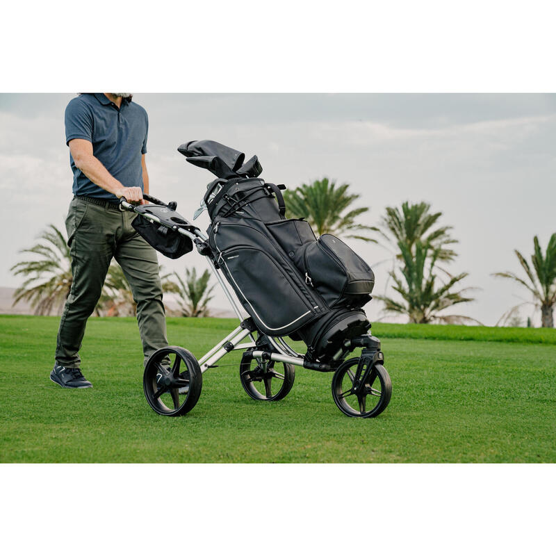 Chariot golf 3 roues, Inesis 900 360° noir INESIS - Decathlon