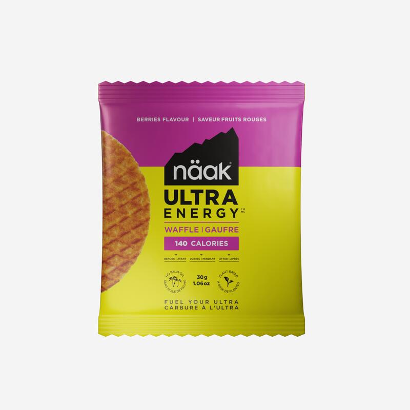 Red fruit and caramel energy waffles, Ultra Energy™ 3 x 30g NAAK ...