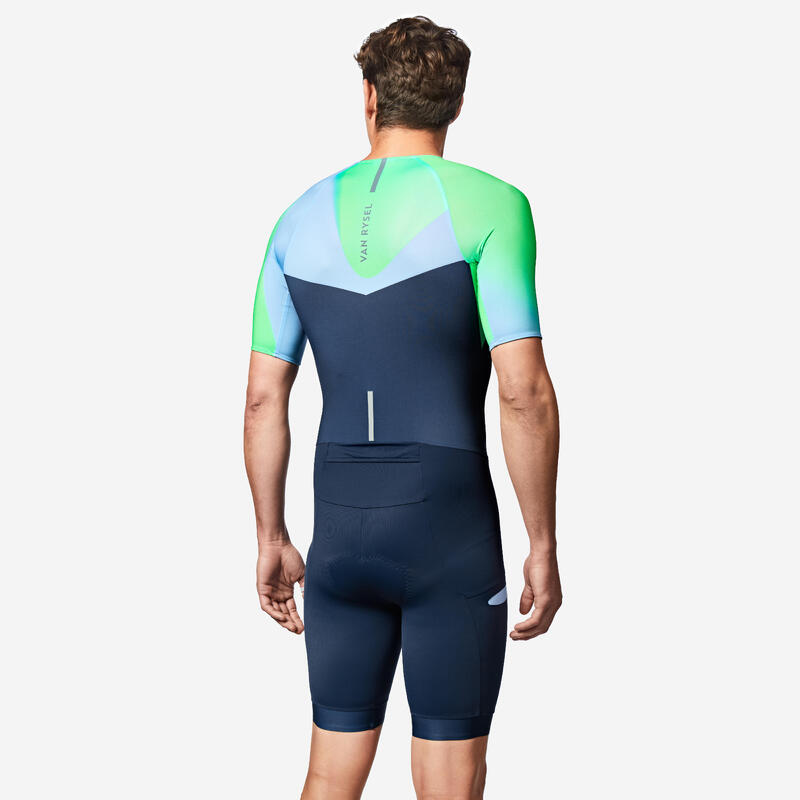 VAN RYSEL - COMBINEZON TRIFONCTION TRIATLON DISTANȚE SCURTE MÂNECI ...