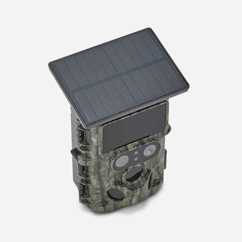 Wildkamera Foto und Video PIE 1073 integriertes Solarmodul - Decathlon