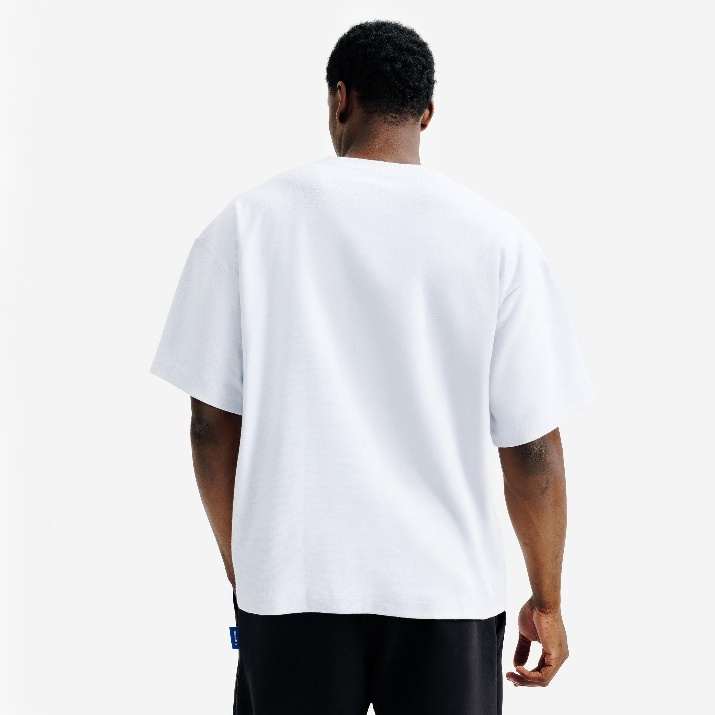 Heren T-shirt Elementals oversized wit | Decathlon