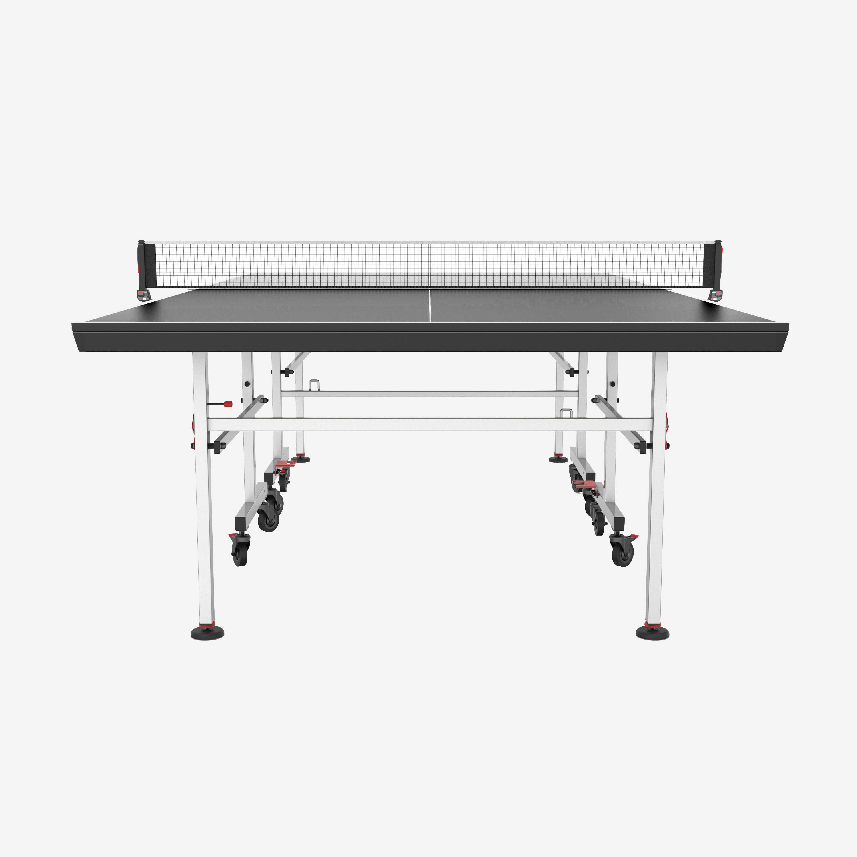 Compact Indoor Table Tennis Table with Innovative Net TTT 130.2 - Black ...