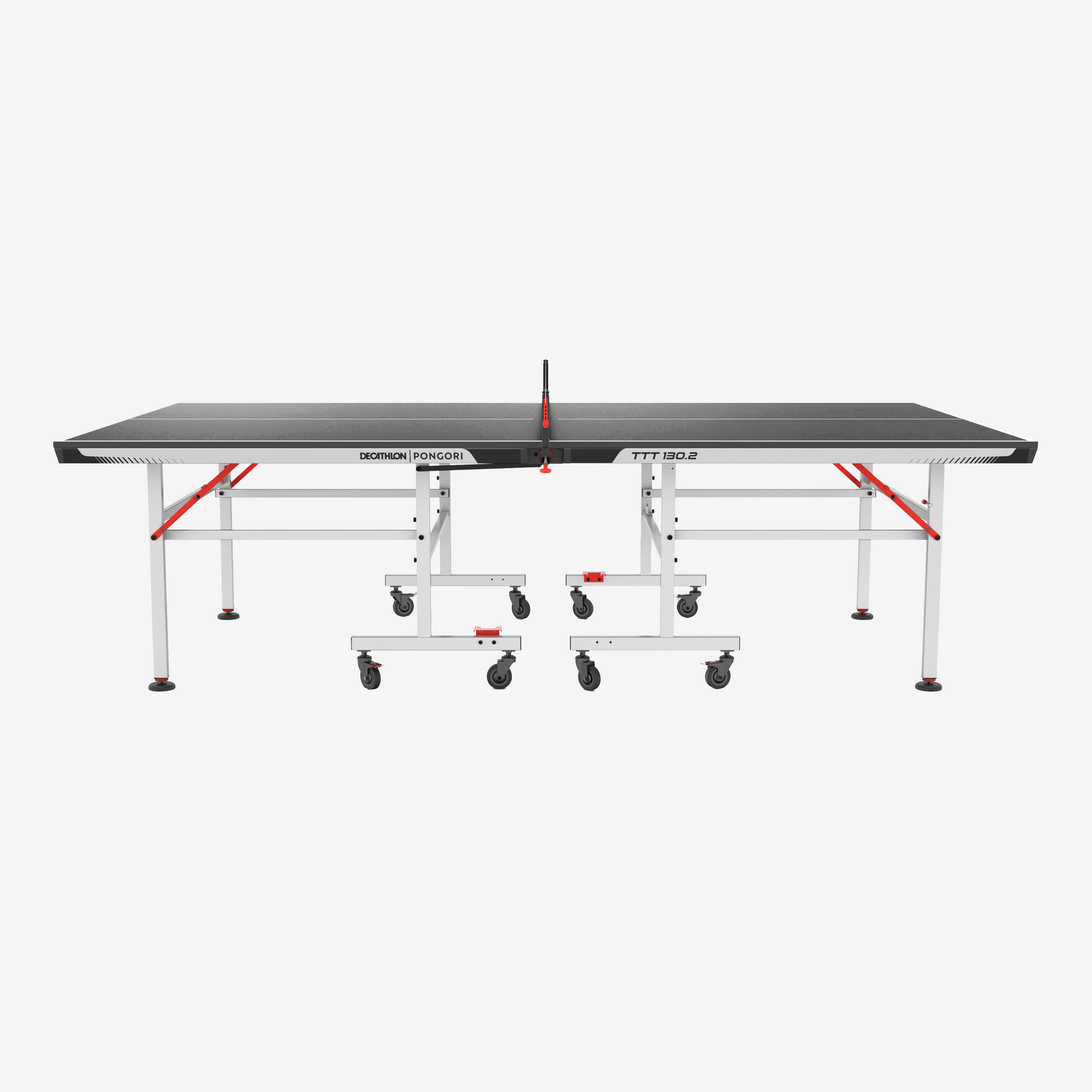 Compact Indoor Table Tennis Table with Innovative Net TTT 130.2 - Black ...