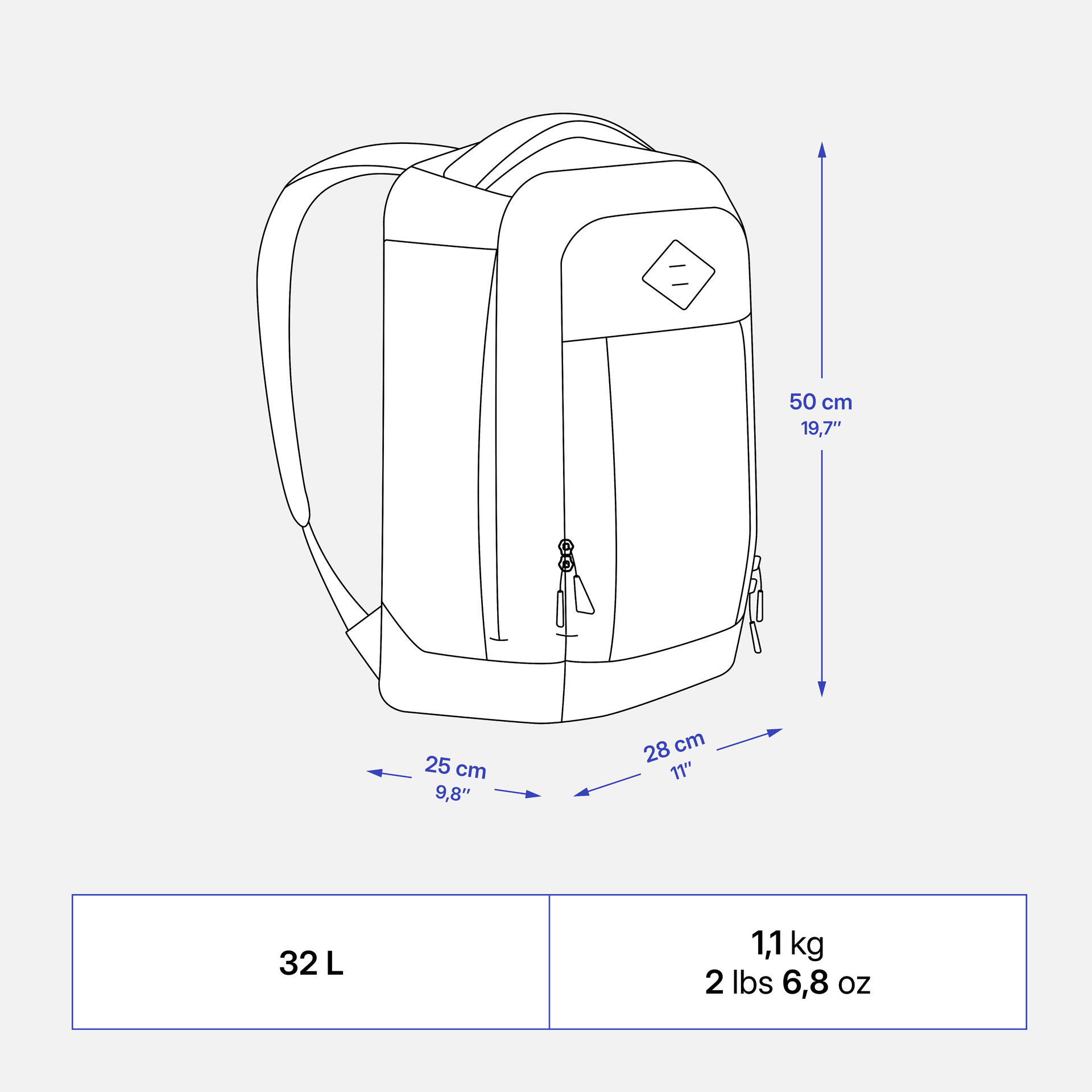 Balo dã ngoại 32L - NH Escape 500 xanh rêu