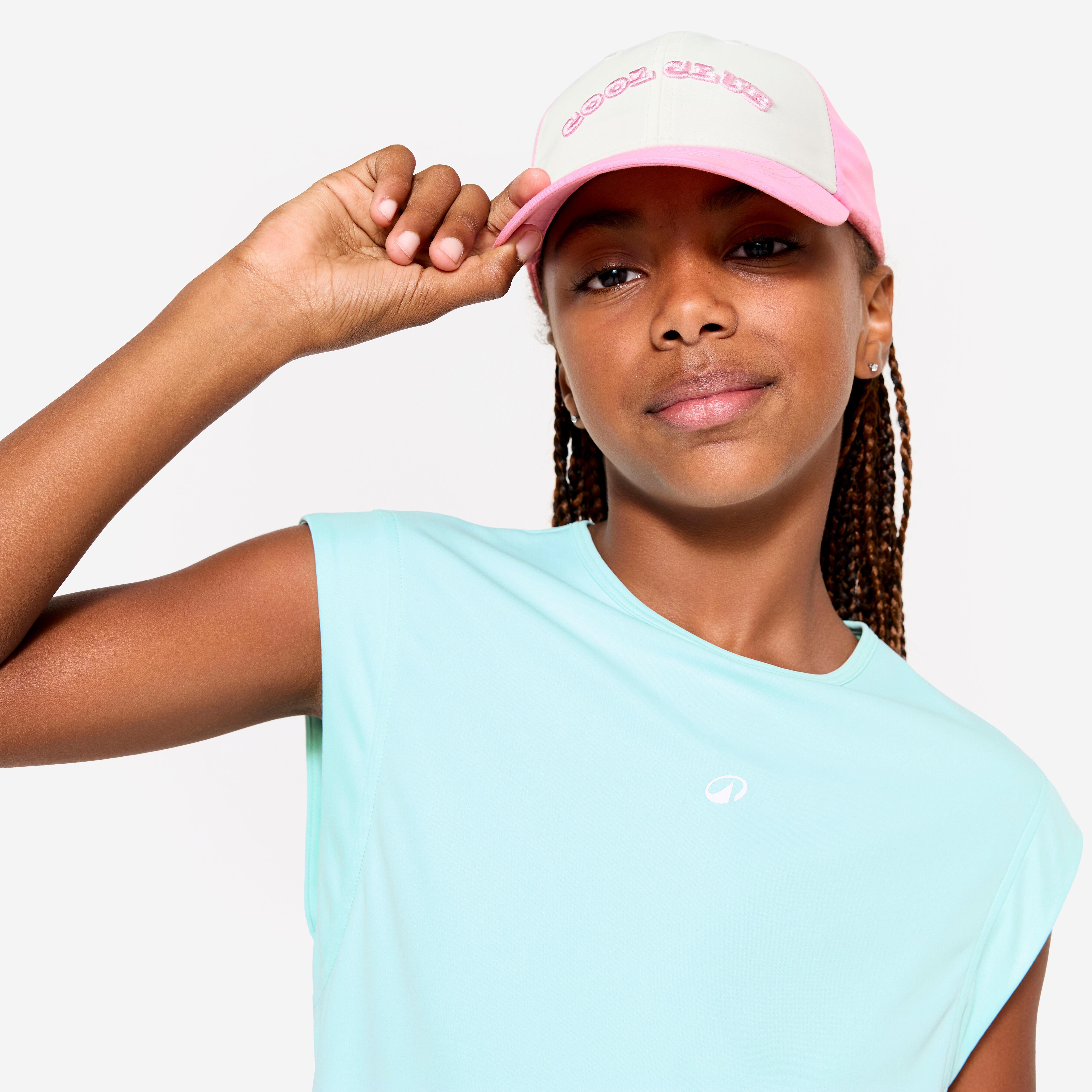 UV Protected Kid's Adjustable Cap 500 - Begonia Pink