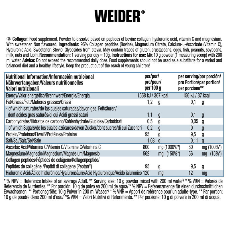Weider Collagen 300 g WEIDER | Decathlon