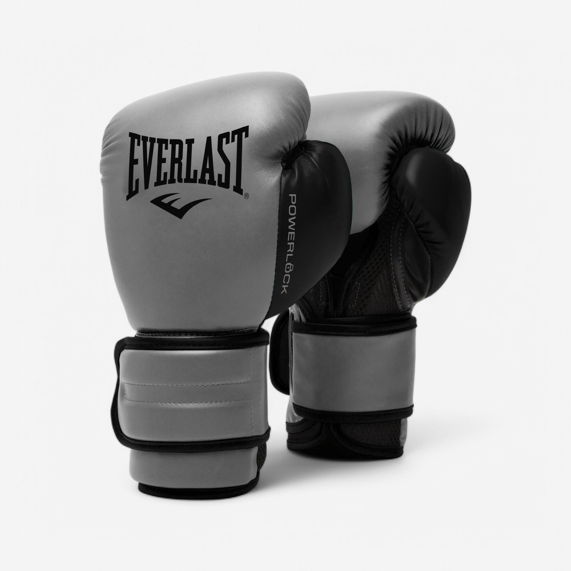 Boksa cimdi “Powerlock”, pelēki - Decathlon