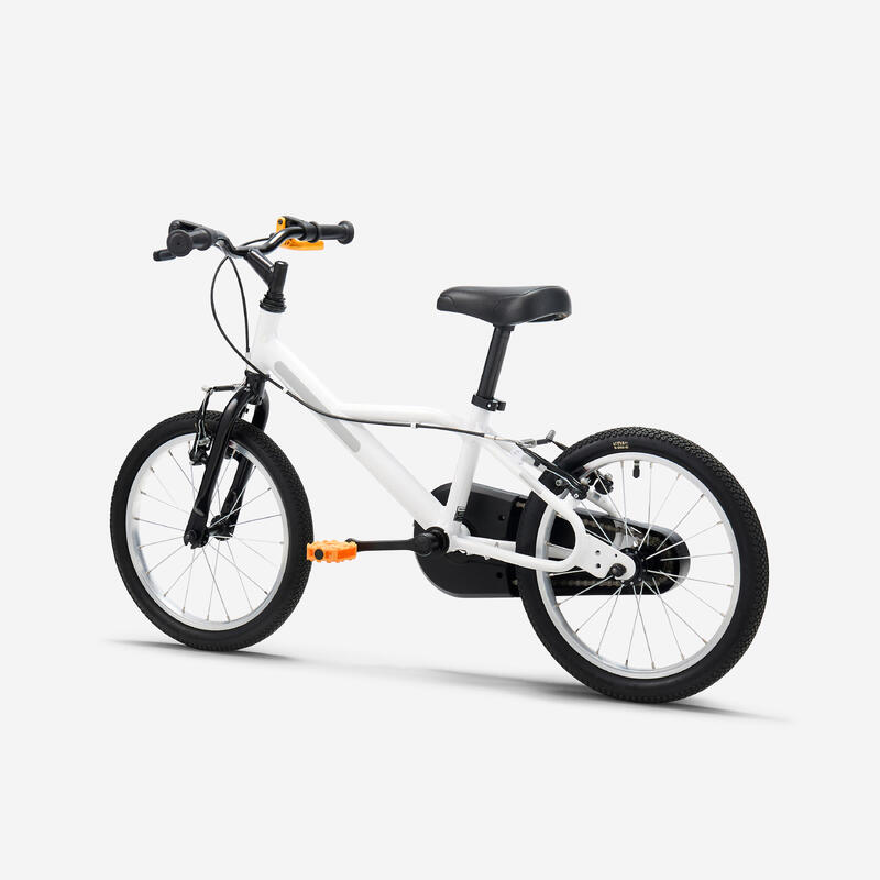16-inch children's bike 4-6 years, DISCOVER 100 white BTWIN - Decathlon