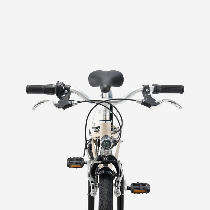 BTWIN - Bicicletă polivalentă 20" 6-9 ani Riverside 500 Bej Copii ...