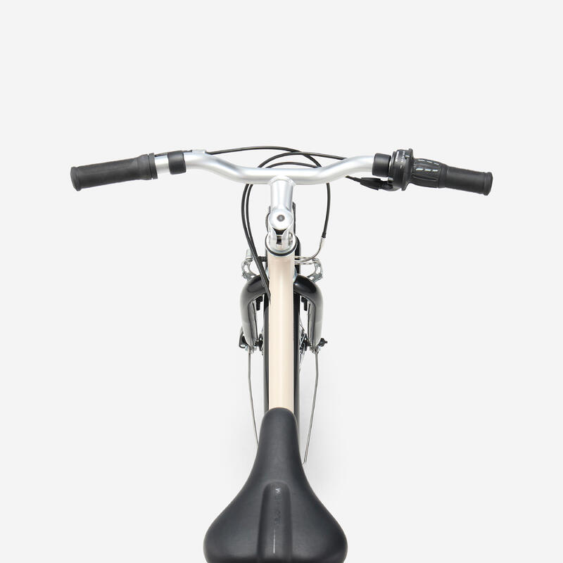 BTWIN - Bicicletă polivalentă 20" 6-9 ani Riverside 500 Bej Copii ...