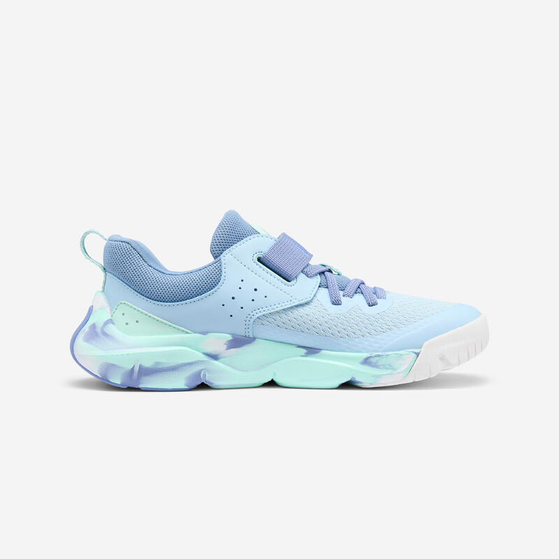 Chaussures à scratch et lacets élastiques enfant, Playful Fast bleu et ...