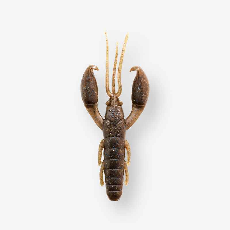 CRAYFISH SOFT LURE WITH ATTRACTANT WXM YUBARI CRW 3.5" 9cm PUMPKIN BLUE ...