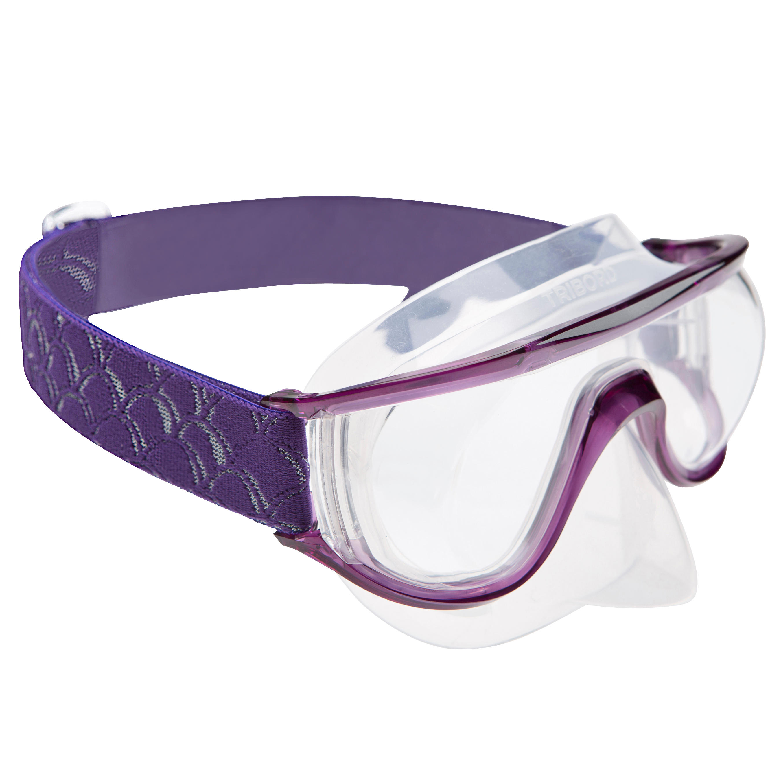 Seamax 100 W Diving Mask - Purple - Decathlon