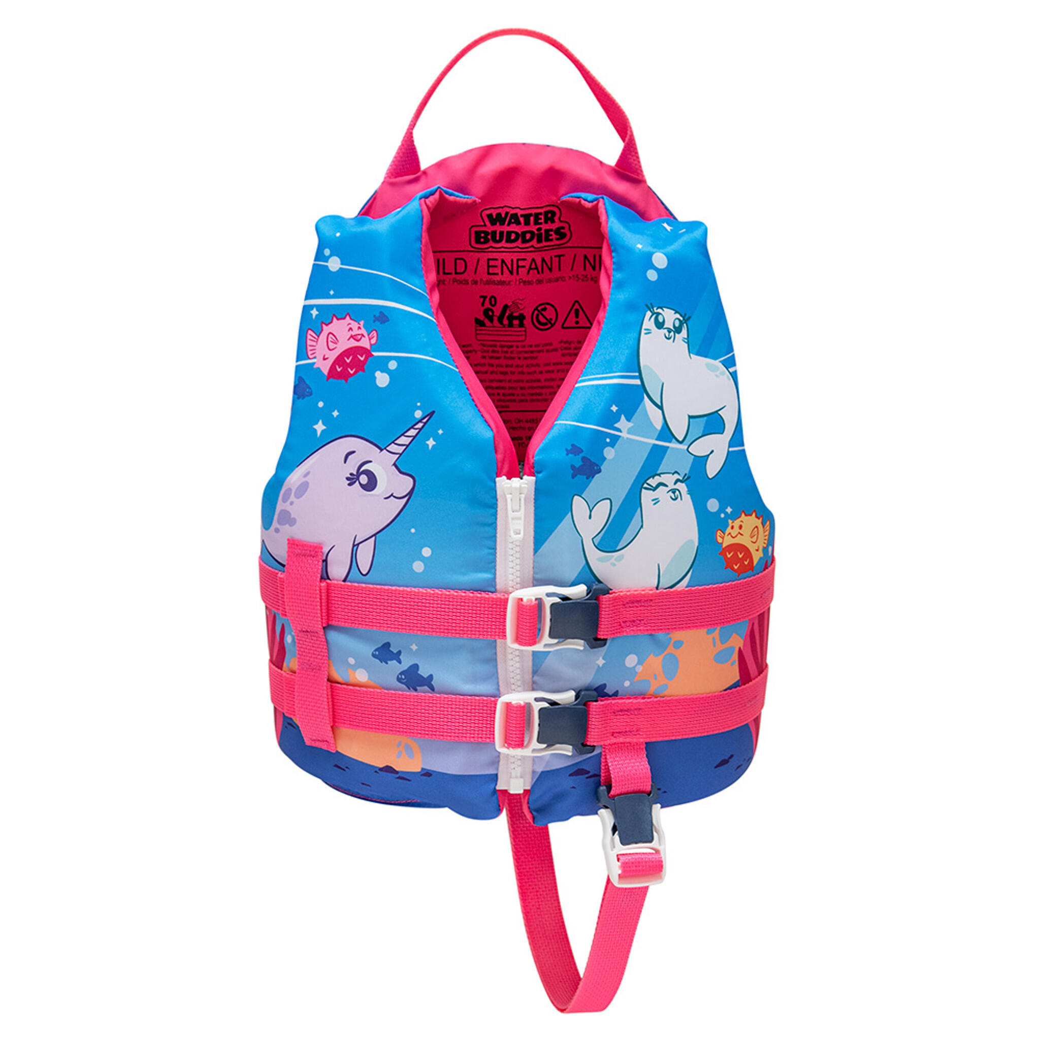Kids’ Life Vest – Octopus - Onyx - Decathlon