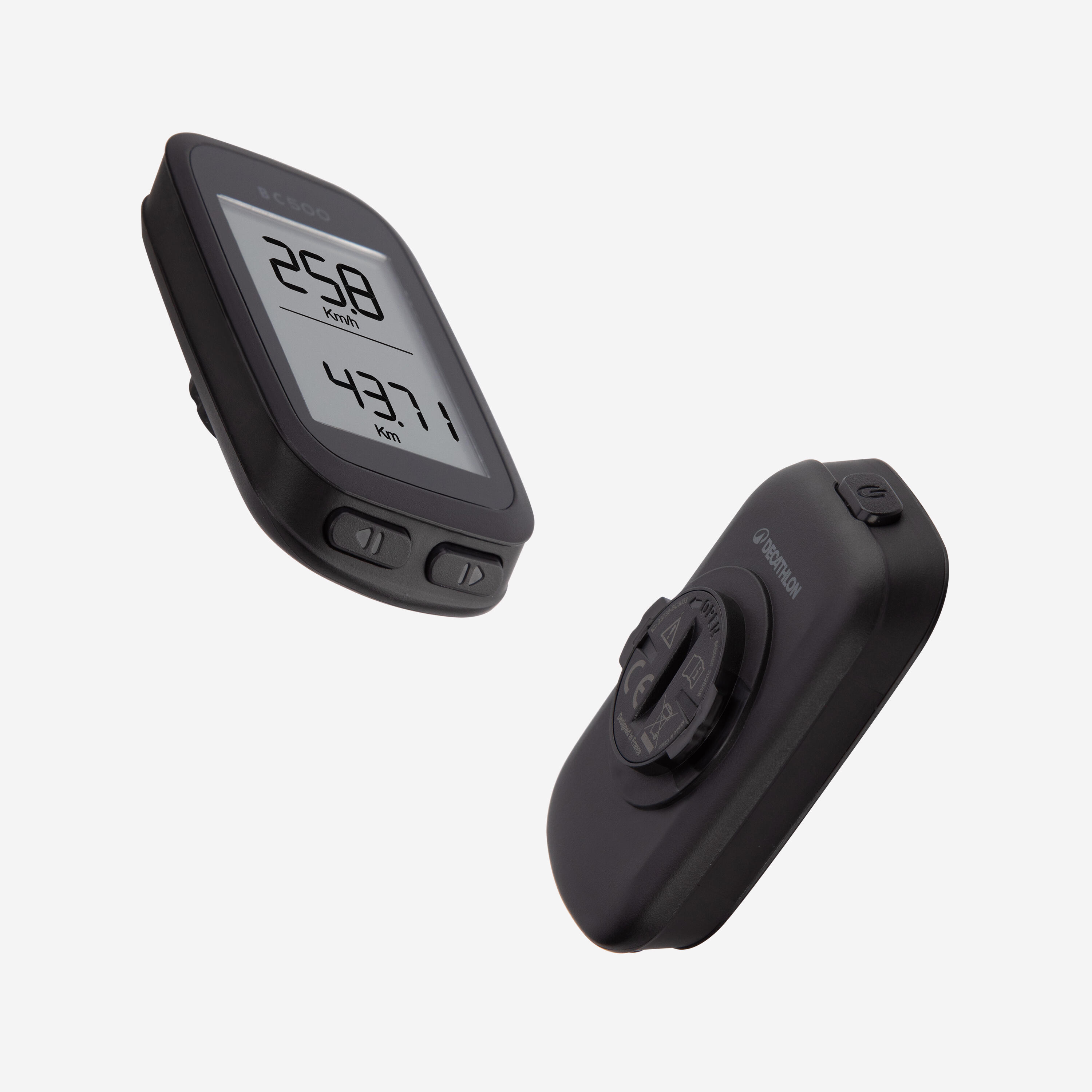 Wireless Bike Cyclometer Van Rysel 500 - Black - Decathlon