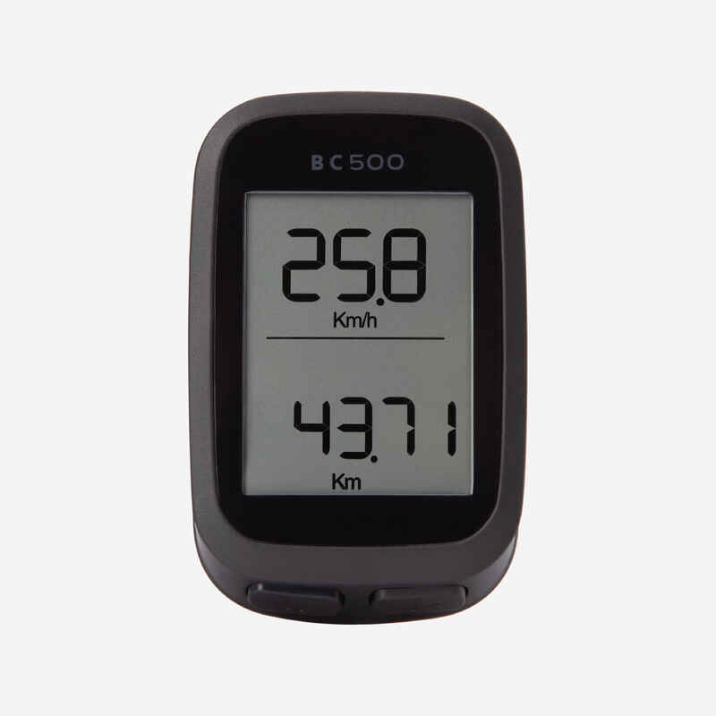 Wireless Bike Cyclometer Van Rysel 500 - Black - Decathlon