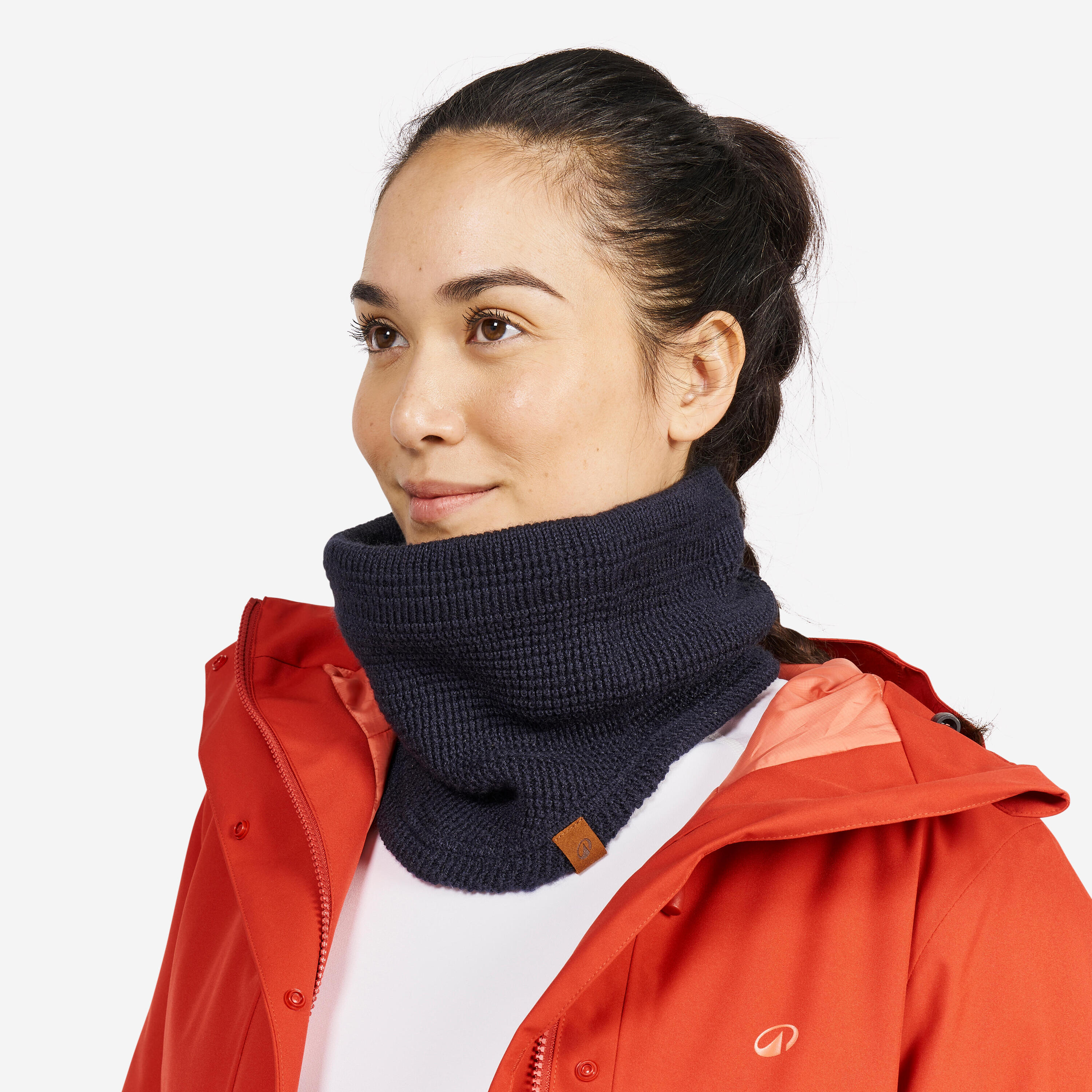 Kids sailing warm and windproof neck warmer 500 navy blue | Decathlon