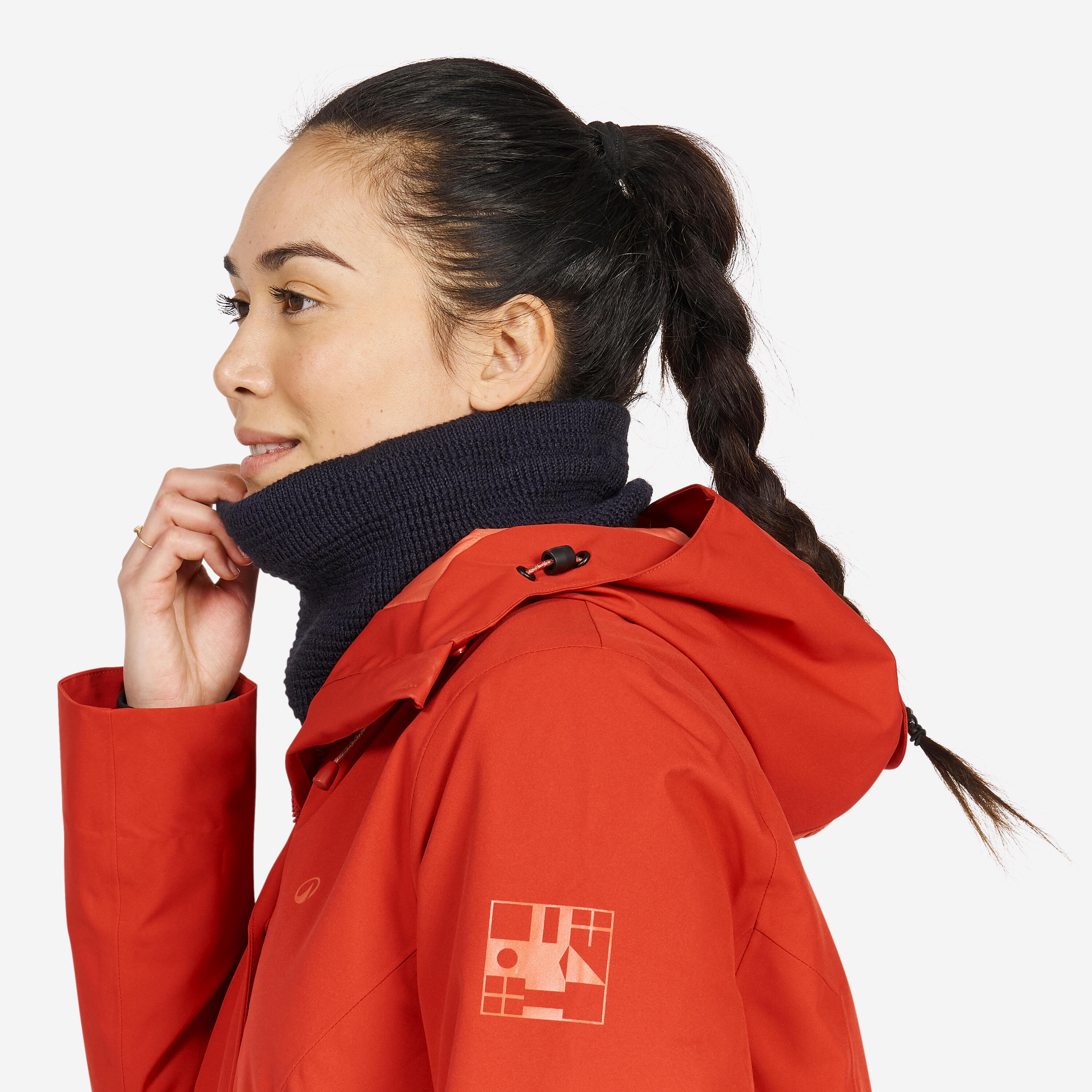 Kids sailing warm and windproof neck warmer 500 navy blue | Decathlon