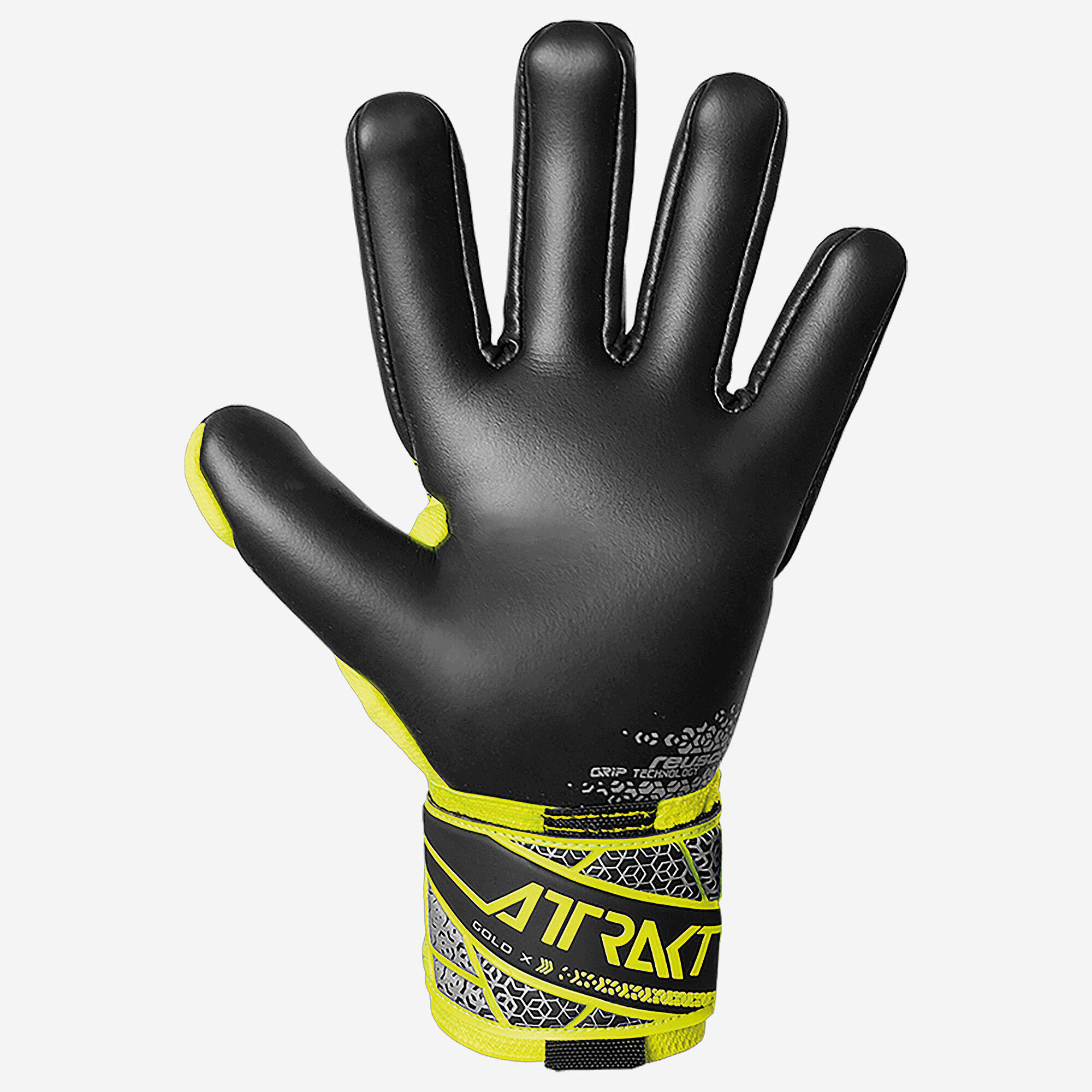 Brankárske rukavice REUSCH Attrakt Gold X žlto-čierne - Decathlon