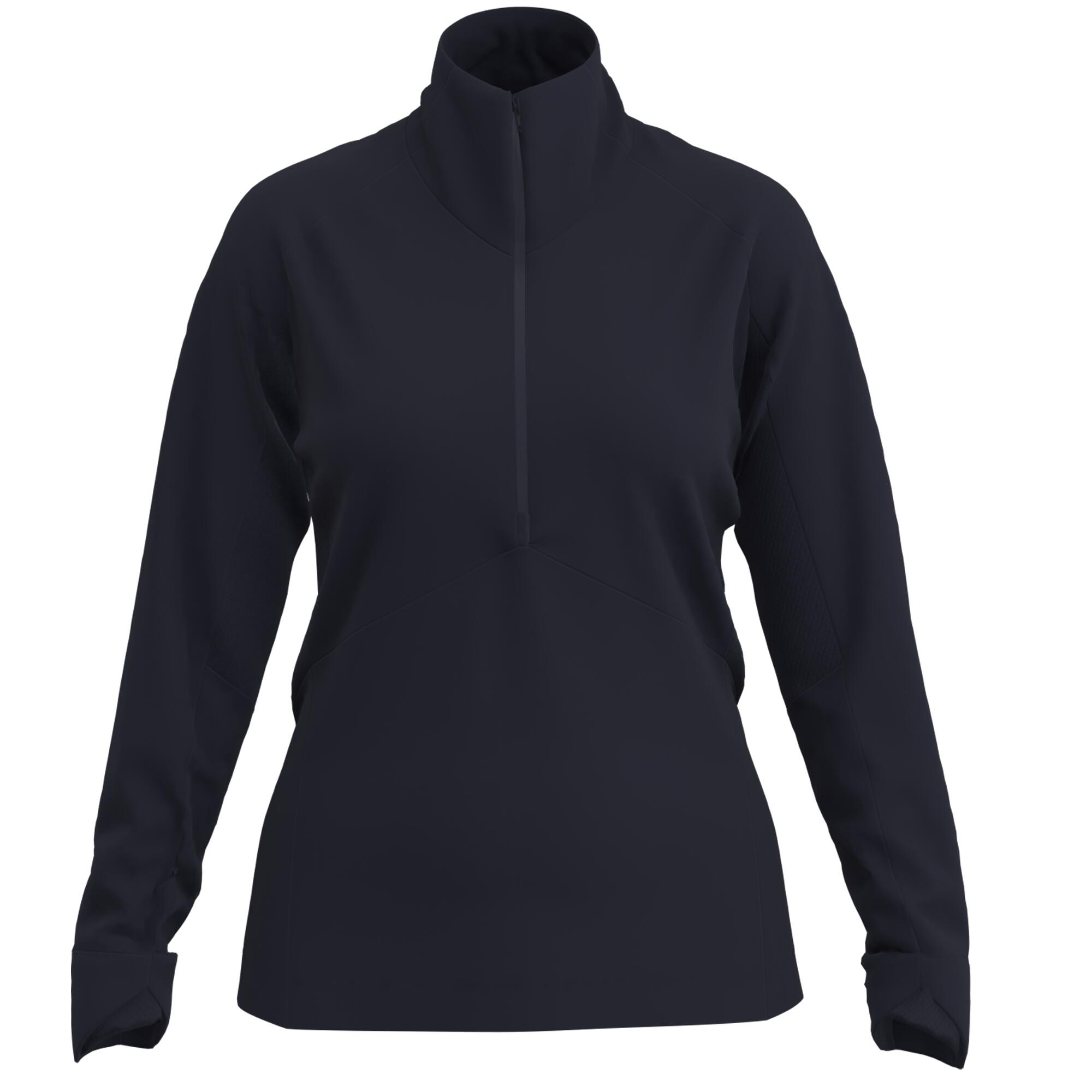 Women’s thermal base layer, BL TOP 500 half-zip navy blue WEDZE | Decathlon