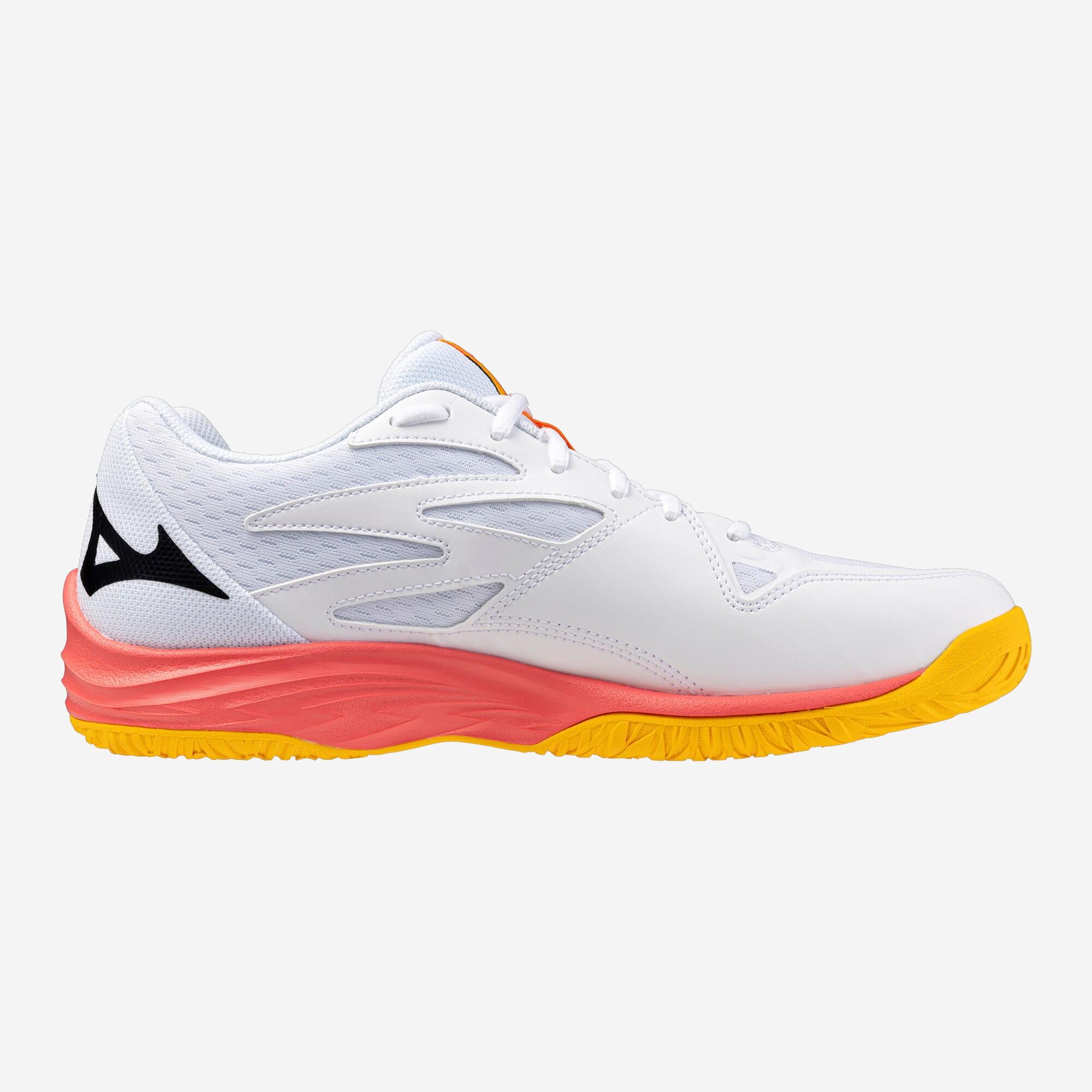 Adult Handball Shoes Thunderblade Z - White/Orange/Pink - Decathlon