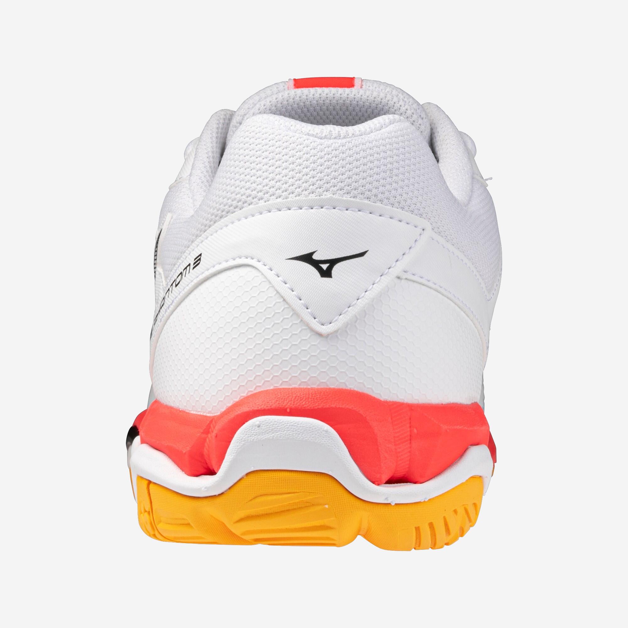 Adult Handball Shoes Wave Phantom - White/Pink/Orange - Decathlon