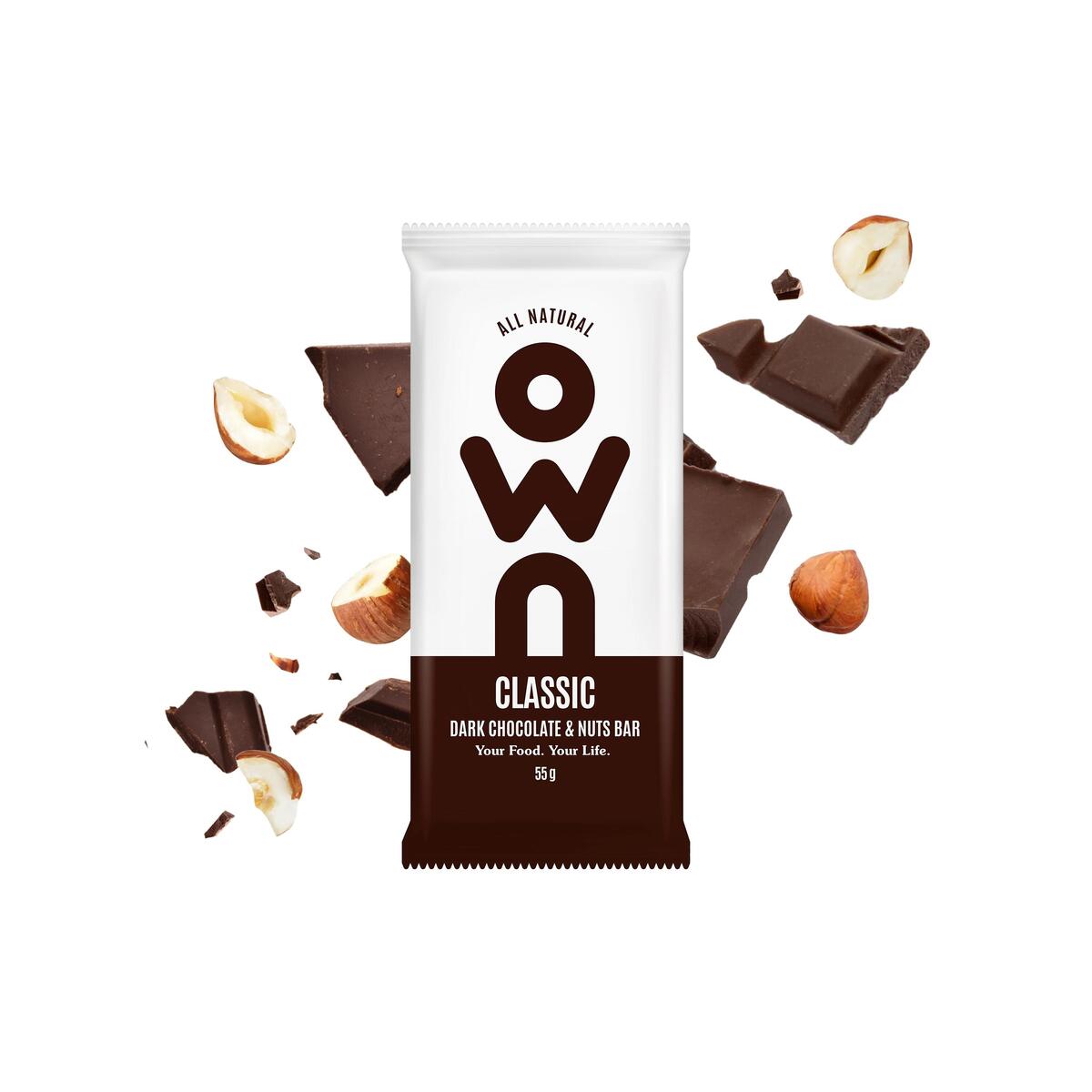 OWN Dark Chocolate & Nuts Bar - Decathlon