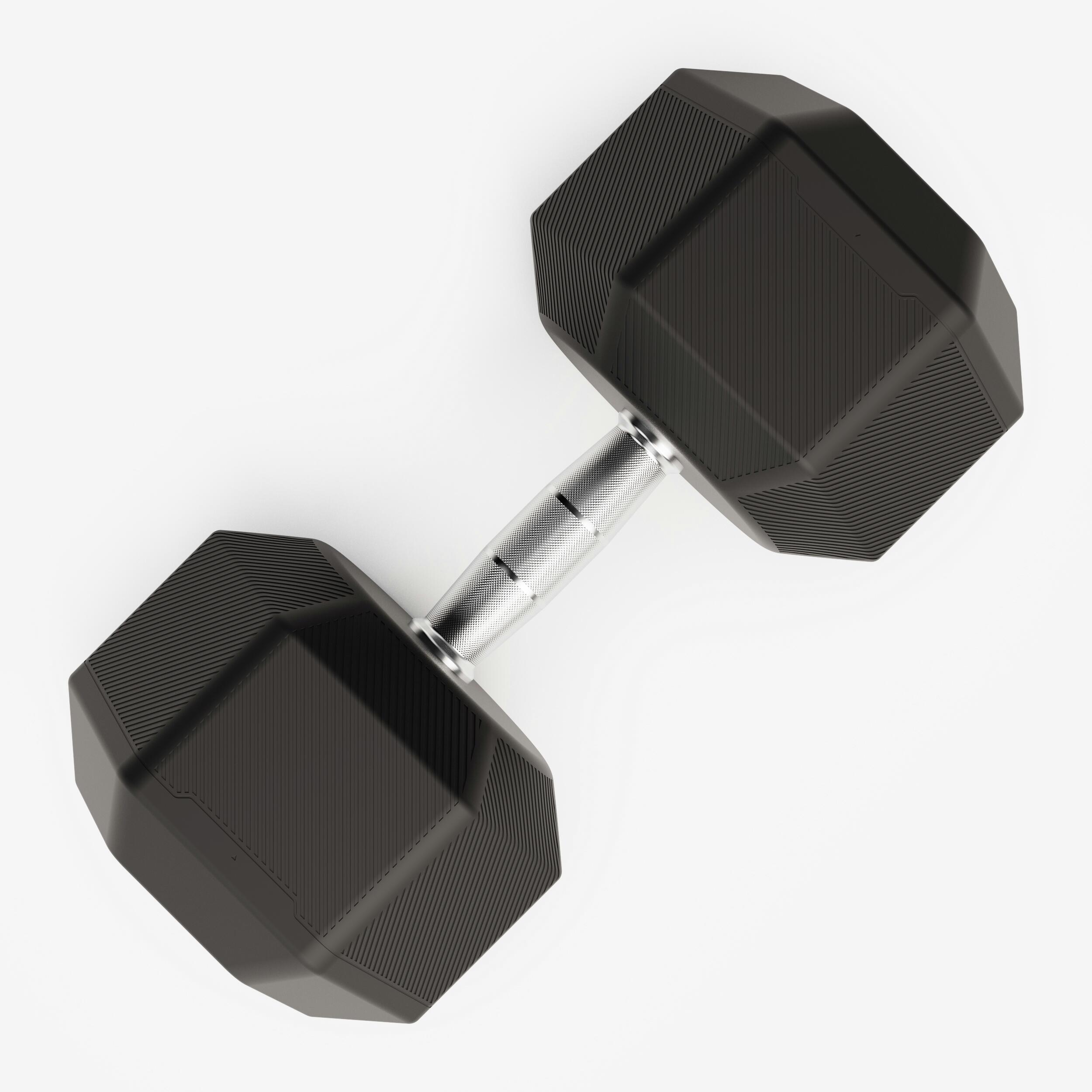 Cross Training and Weight Training 37.5 kg Hex Dumbbell - Black ...