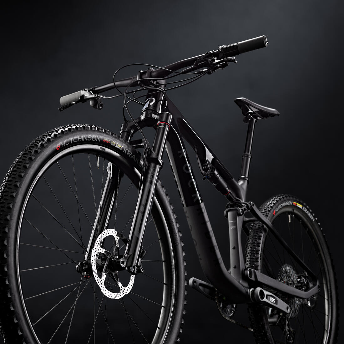 Vélo VTT tout suspendu XC cadre carbone RACE 940 S, Rouge ROCKRIDER ...