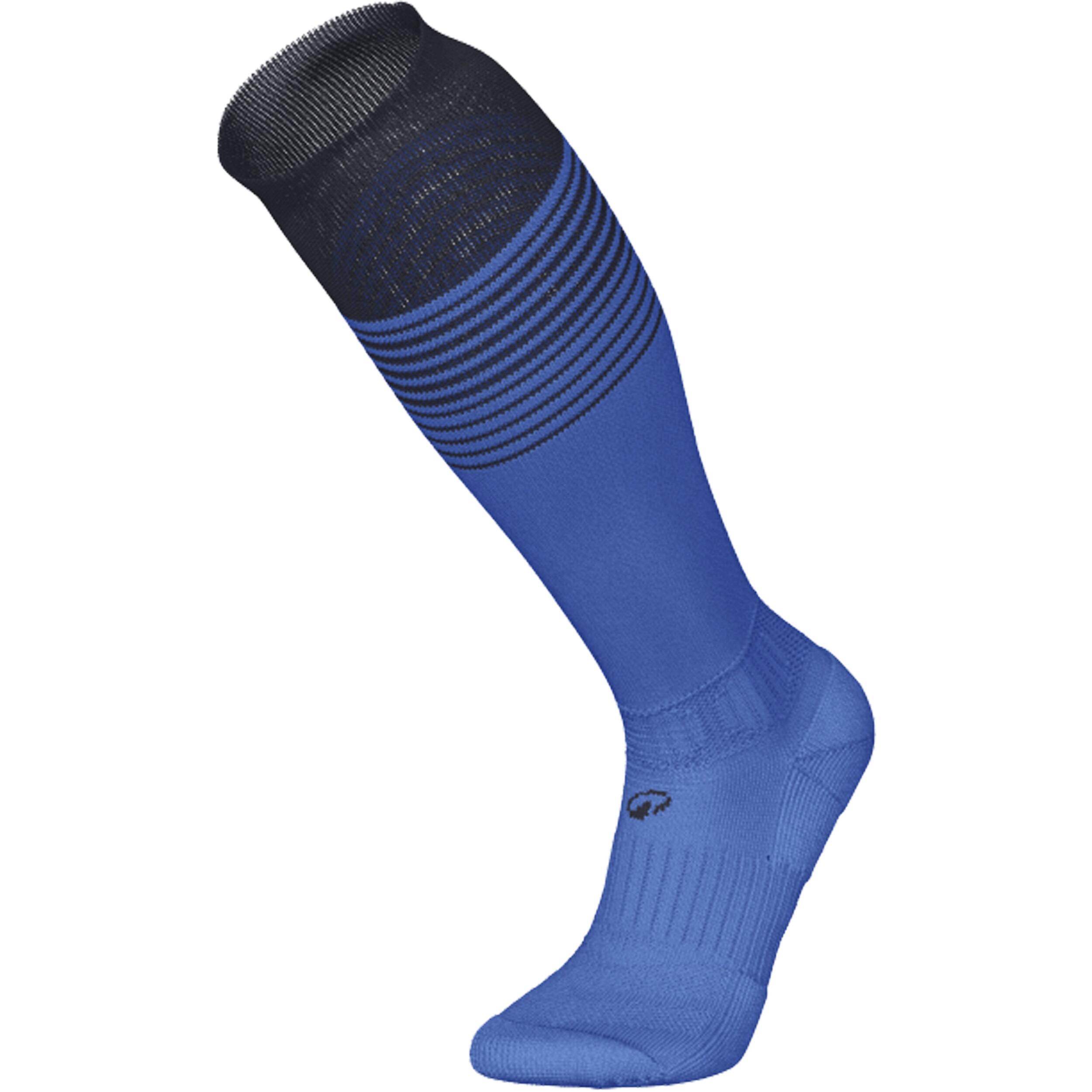 Adult High Football Socks Viralto - Blue/Navy - Decathlon
