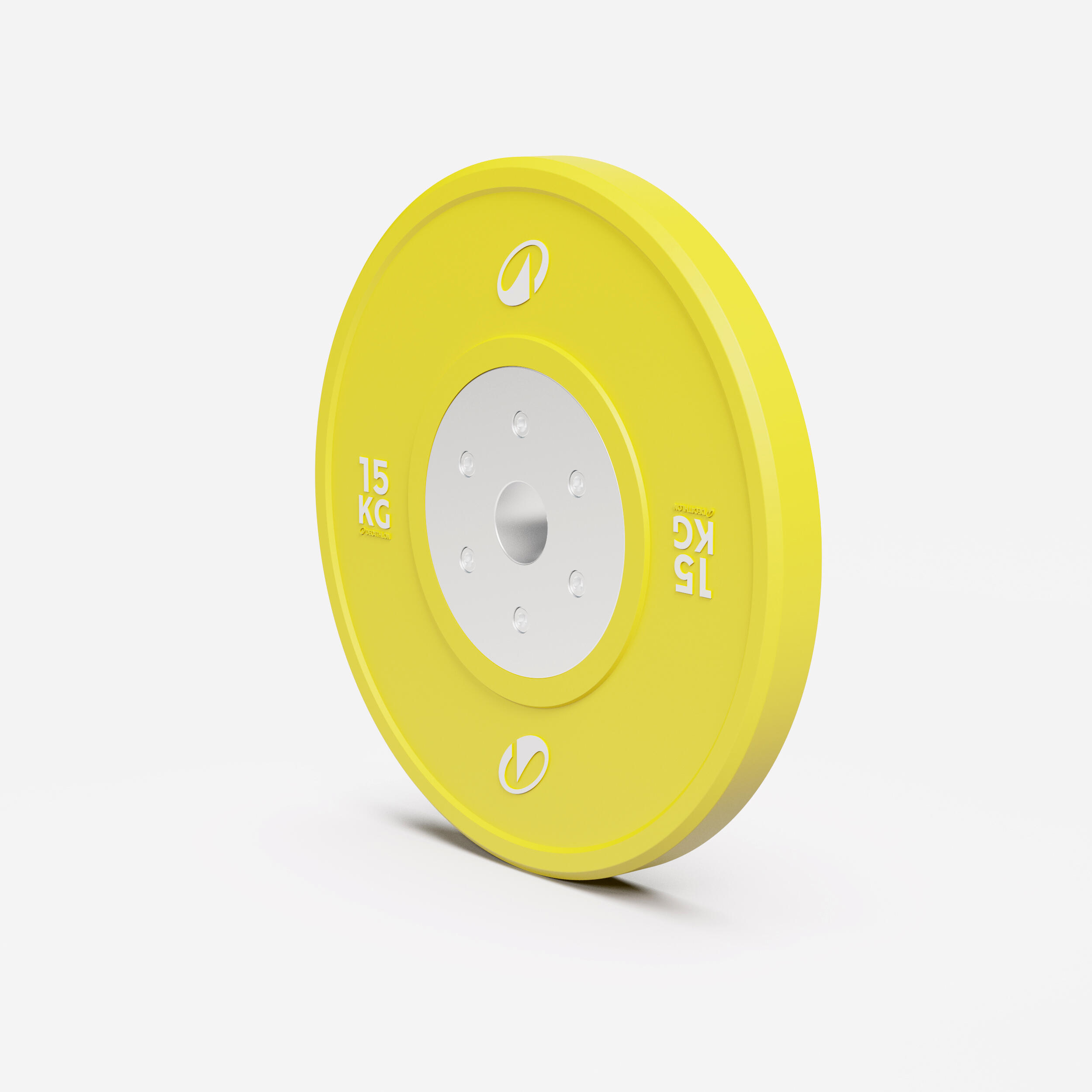 15 kg Calibrated Weight-Lifting Plate Sold Individually - Decathlon