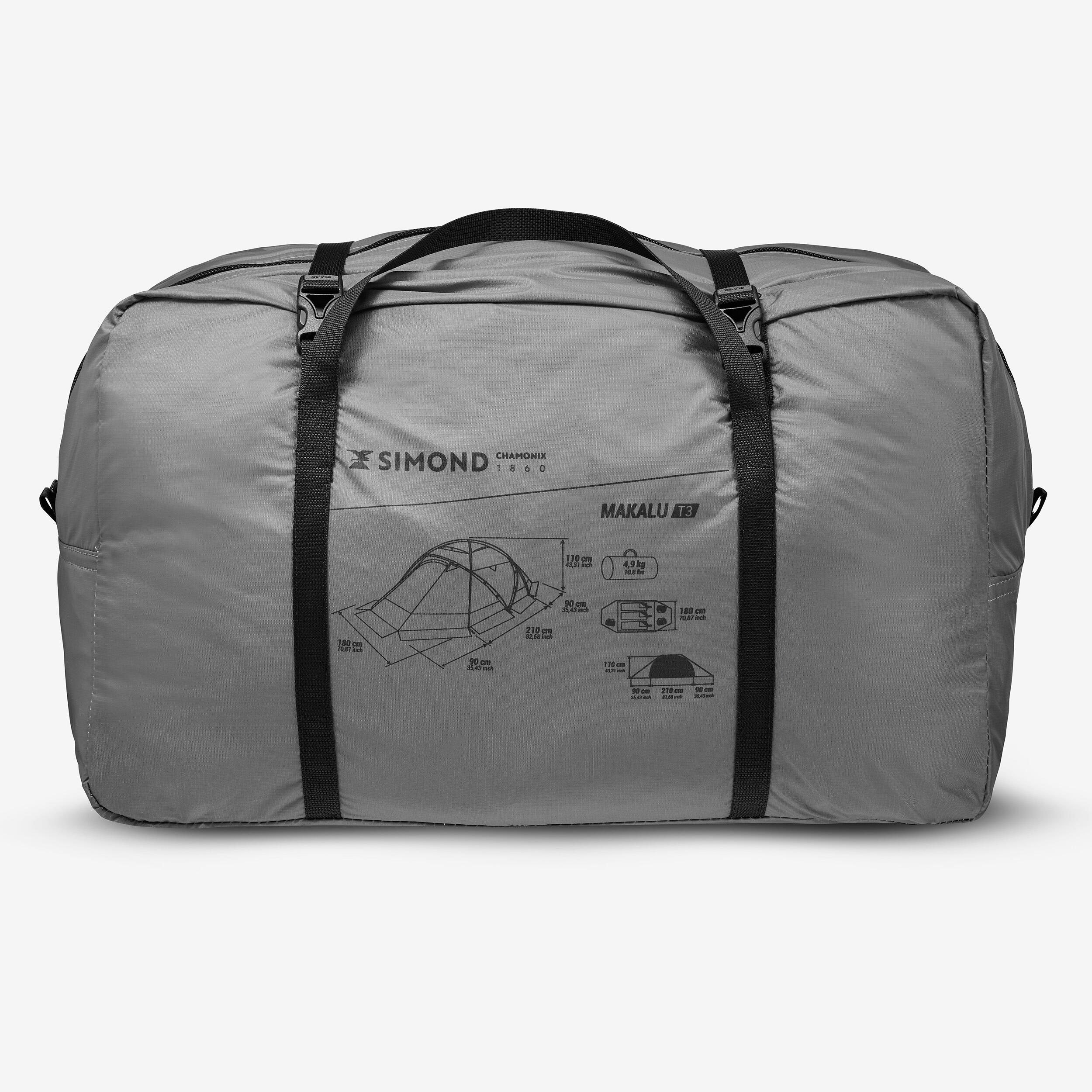 Tenda alpinismo MAKALU T3 EVO 3 posti SIMOND | Decathlon