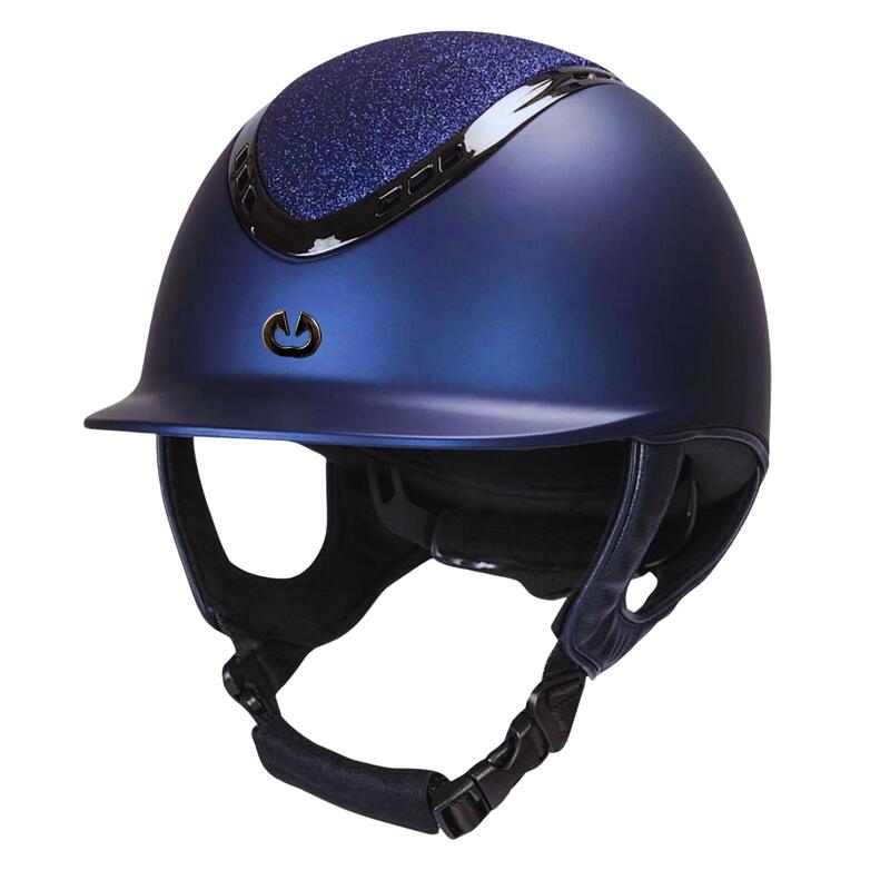Kask jeździecki Luxury Brokatowy granatowy Equus EQUUS BRAND | Decathlon