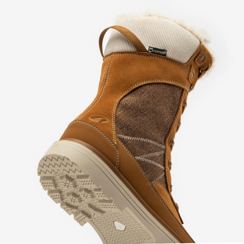 Bottes de randonnée neige chaudes et imperméables femme, NH900 Haute ...