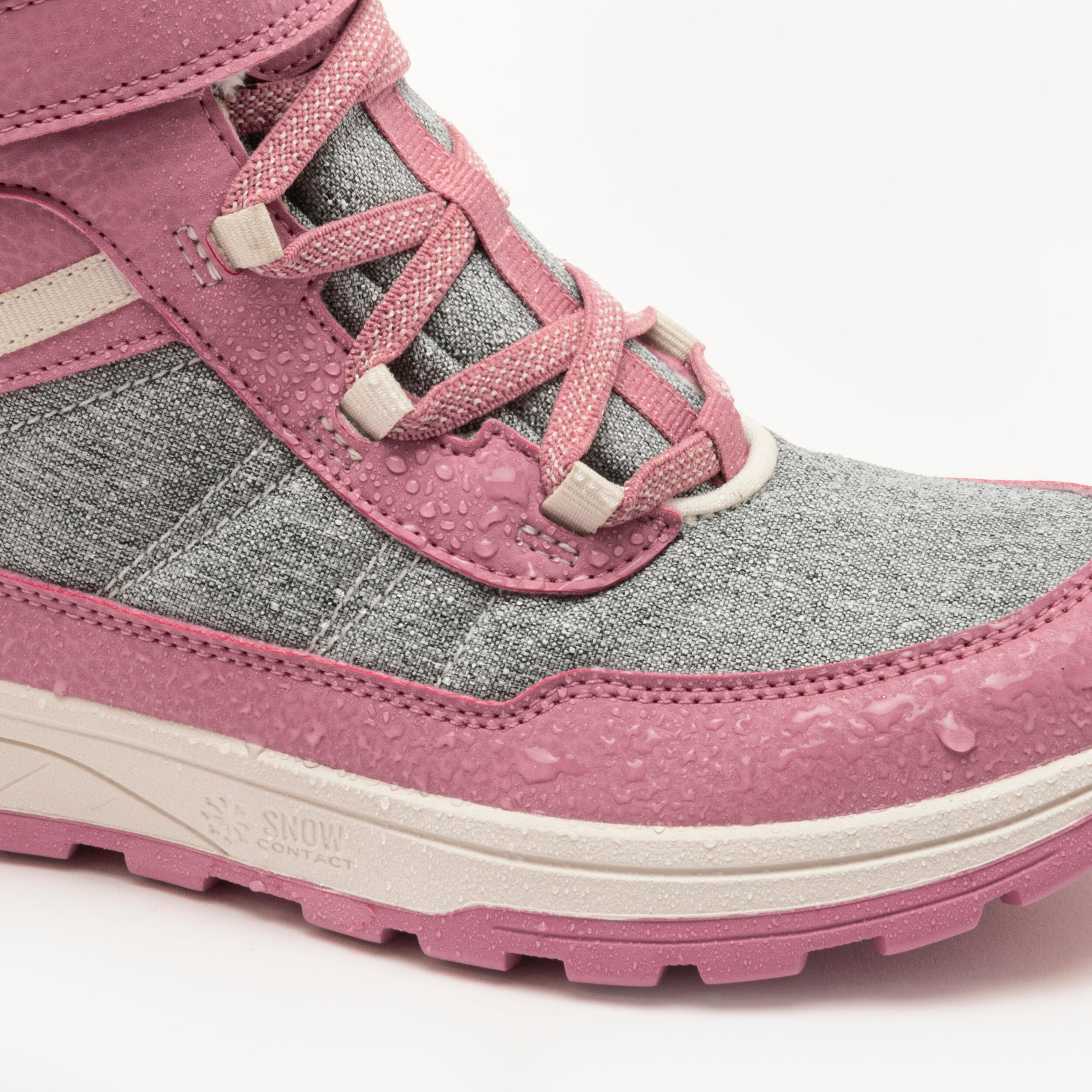 Kids’ warm, waterproof snow boots, UK Jnr size 7 - 5, SH500 SYNTH WARM ...