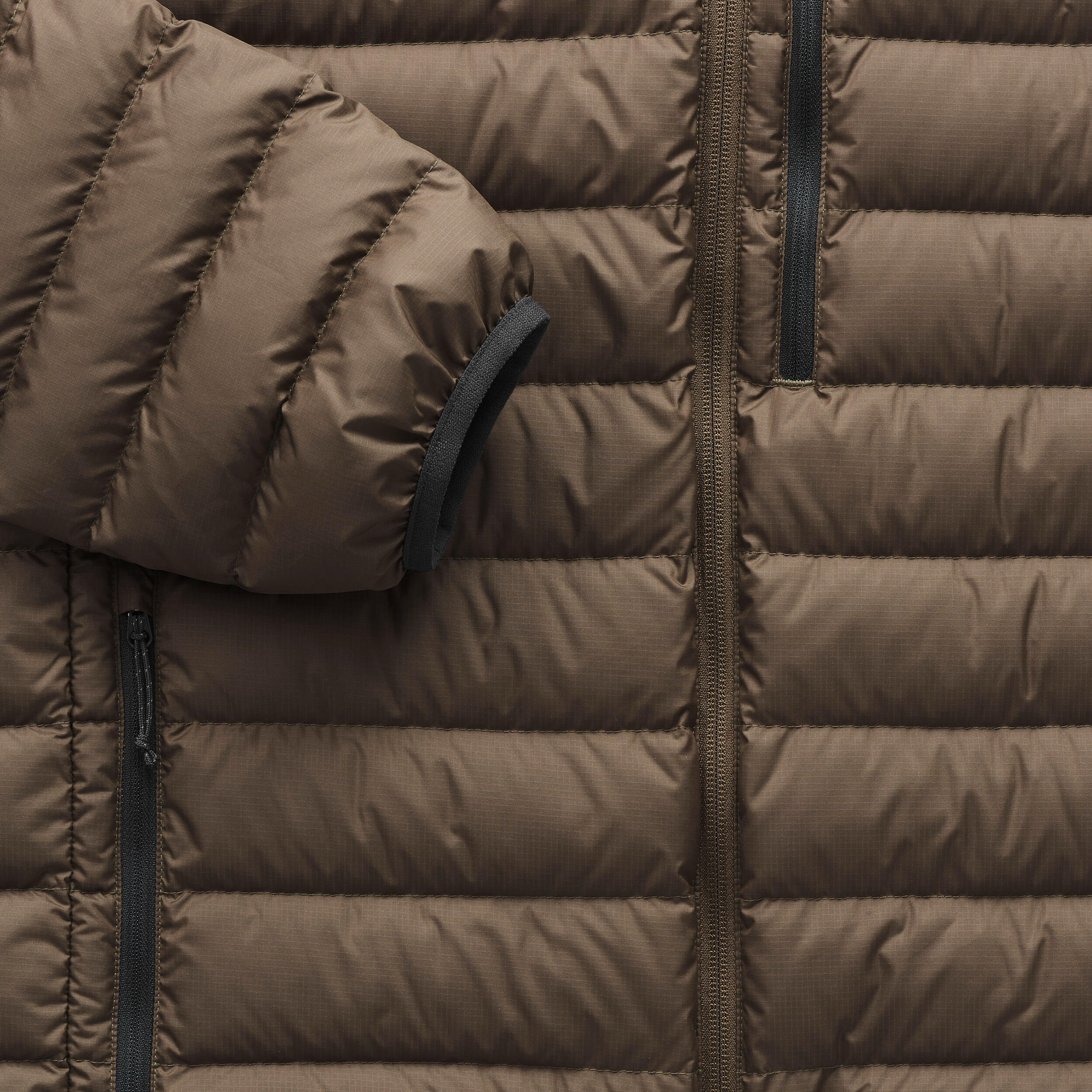 Men’s Down Winter Jacket – MT 500 - camo brown, smoked black - Forclaz ...