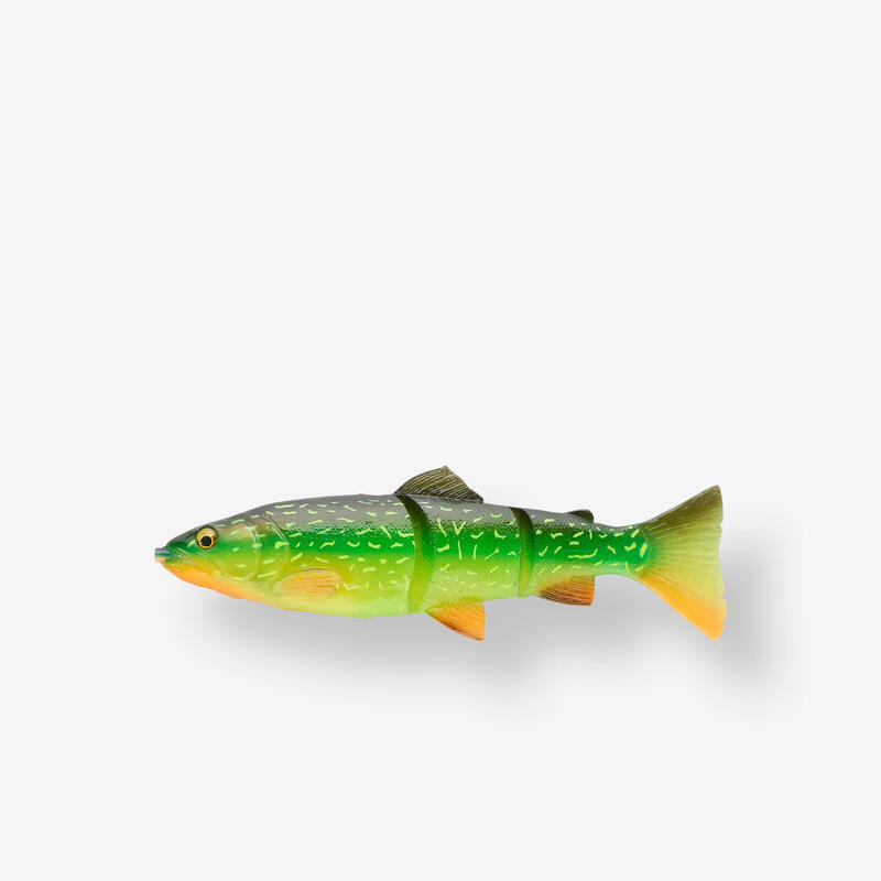 Plasztikcsali, 15 cm - 4D Line Thru Trout Firepike SAVAGE GEAR - Decathlon