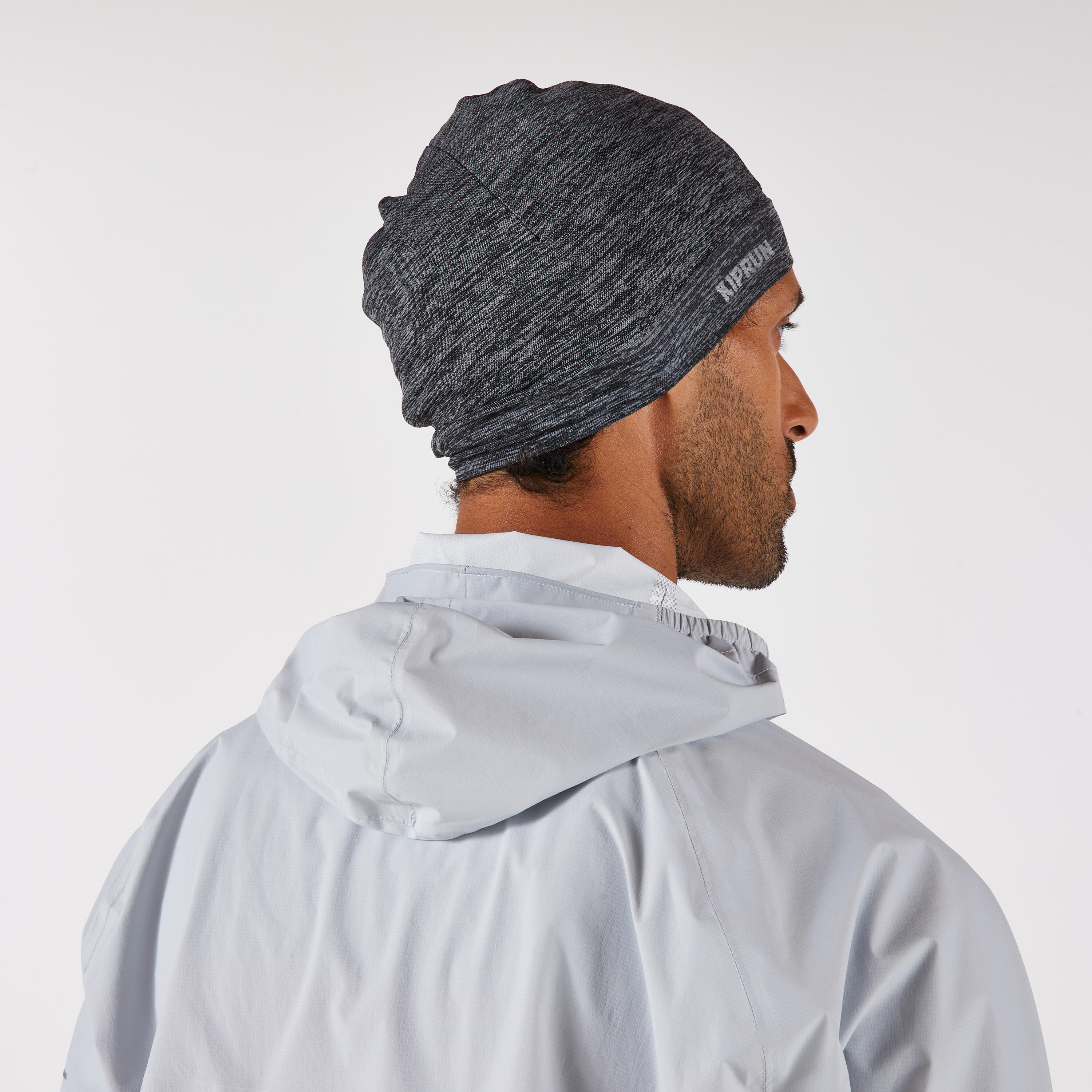 Kiprun Adult Seamless Running Hat - Mottled Grey - Decathlon